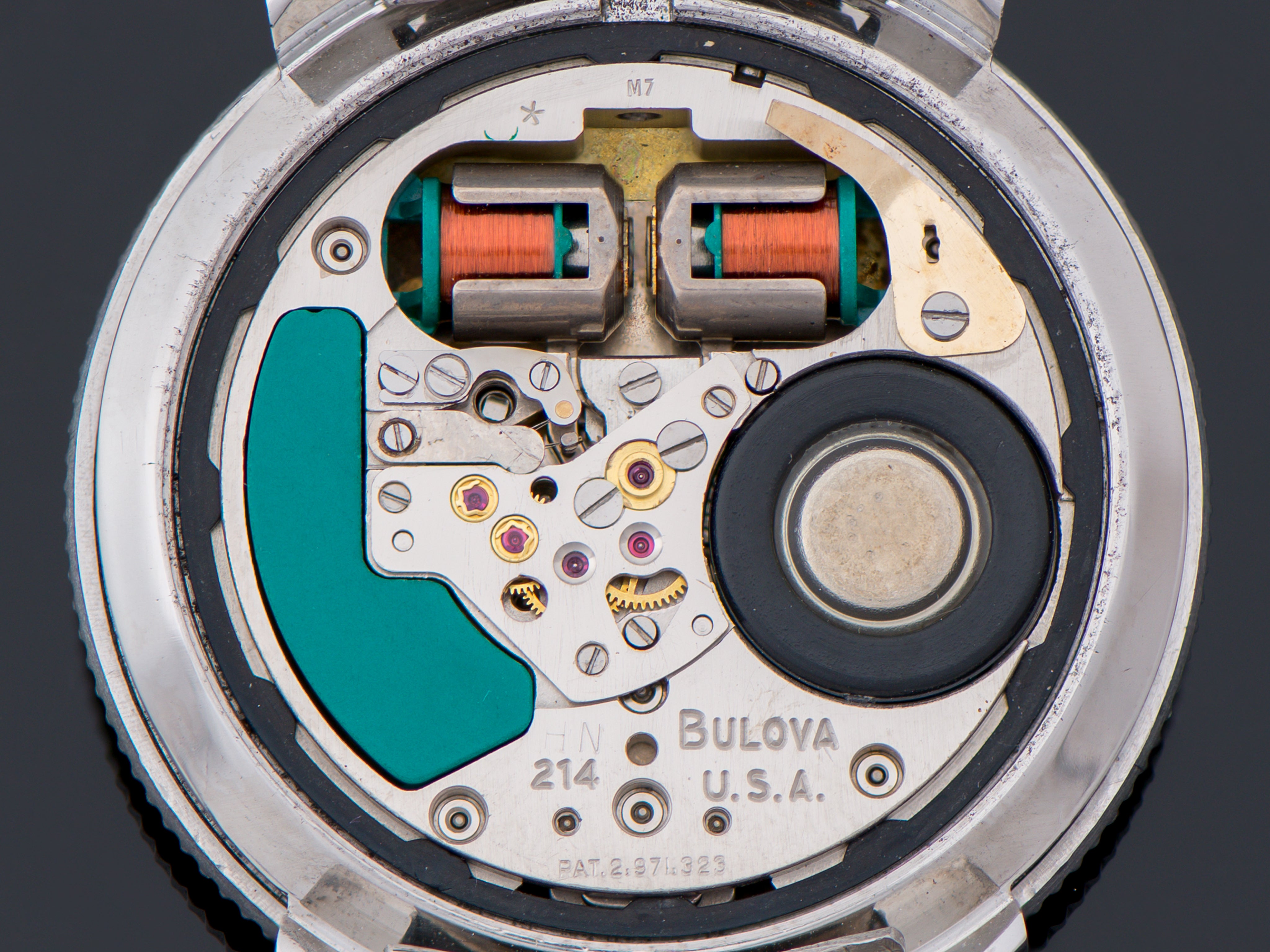 Bulova Accutron Astronaut Watch Original Black Dial Stainless Steel an