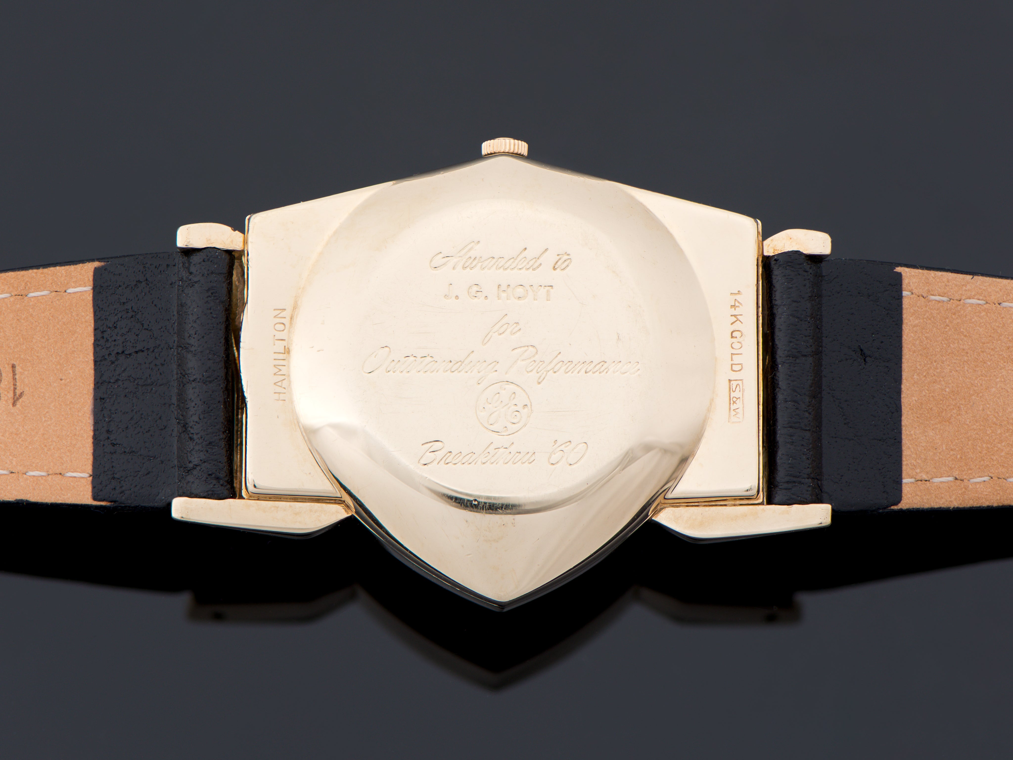 Hamilton Electric Pacer GE Breakthrough 60 14K Gold Watch