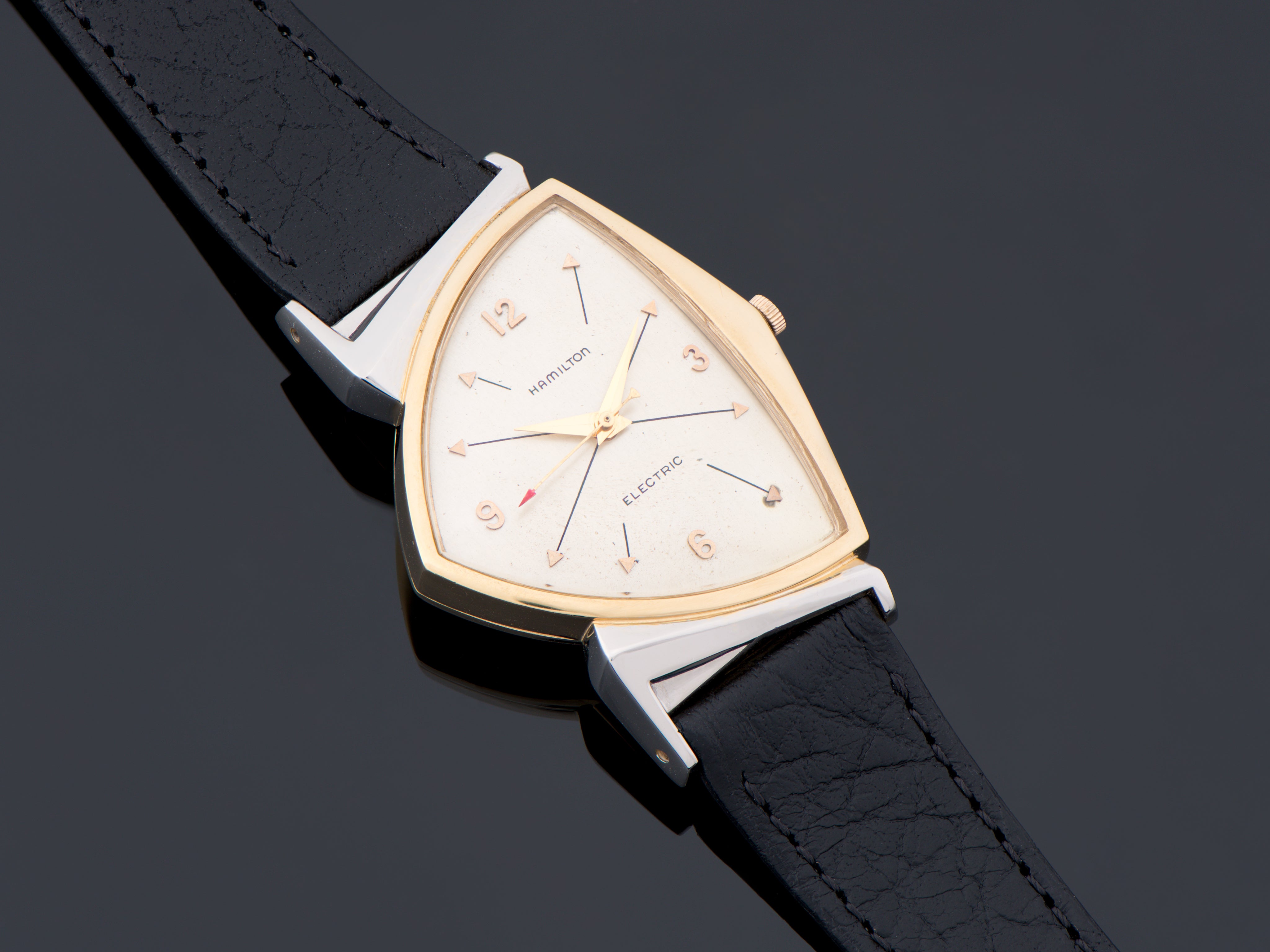 Hamilton Electric Pacer Silver Cross Hatch Dial Watch