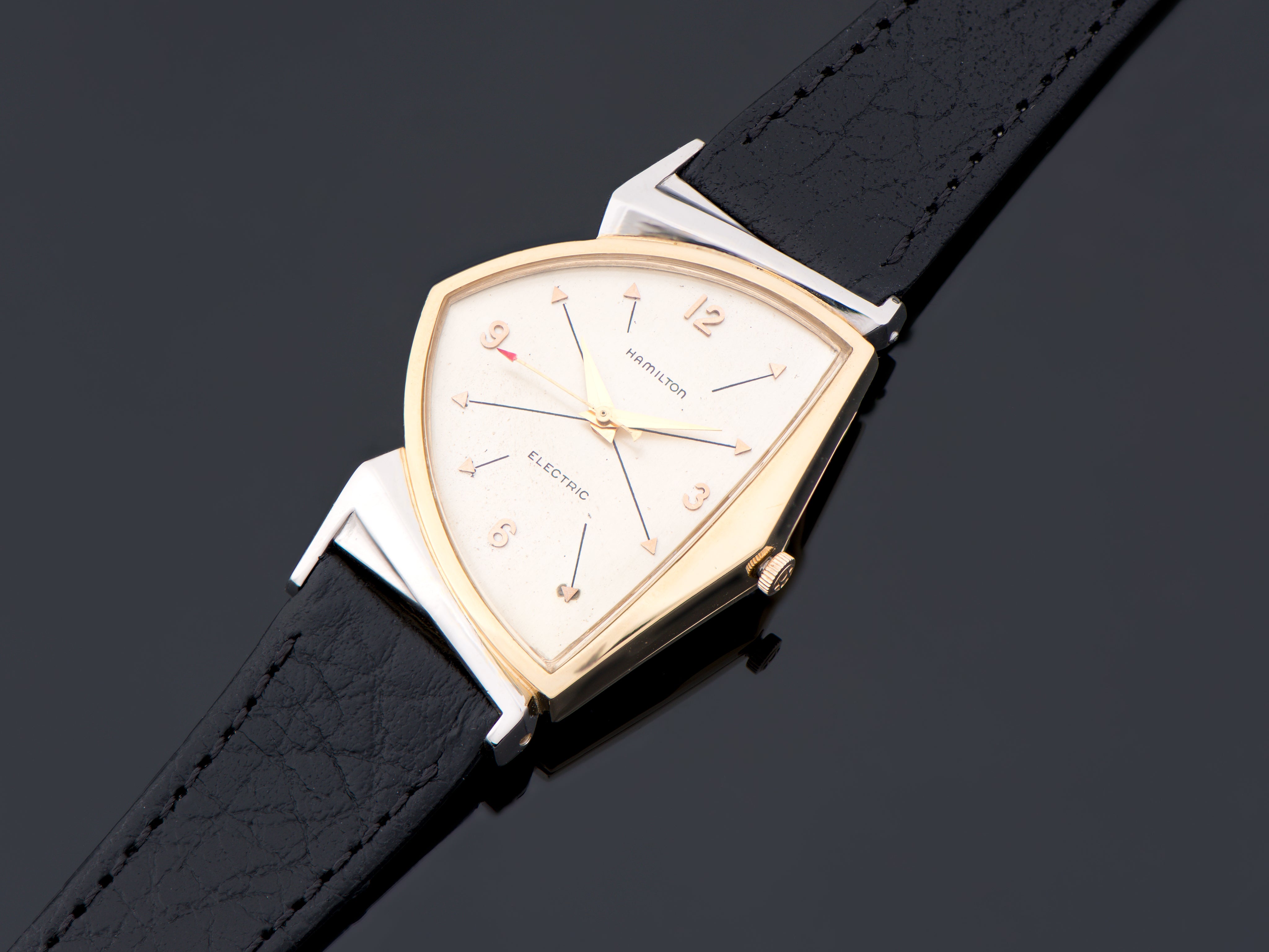 Hamilton Electric Pacer Silver Cross Hatch Dial Watch