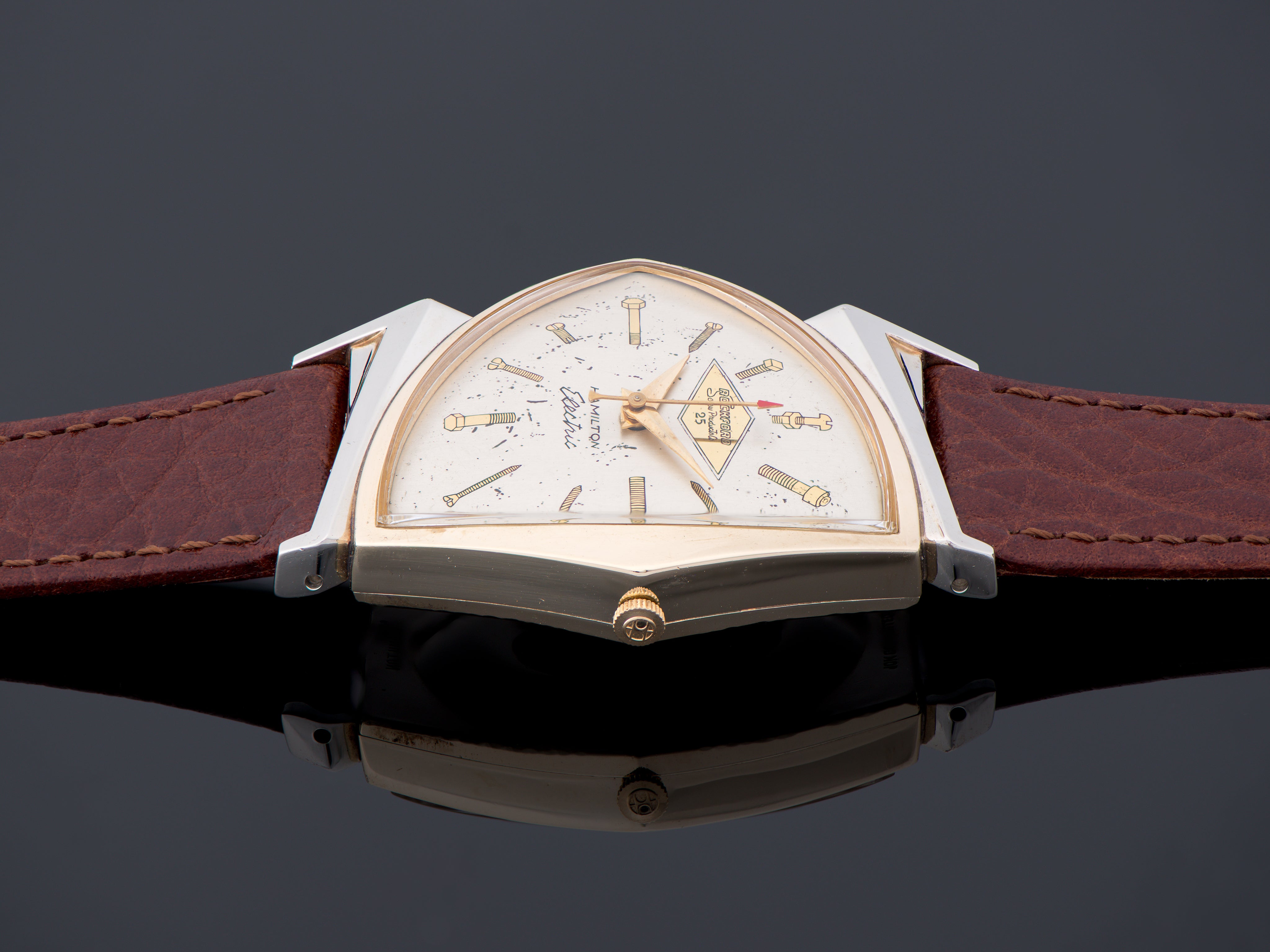 Hamilton Electric Pacer Rockford Screw Dial Watch