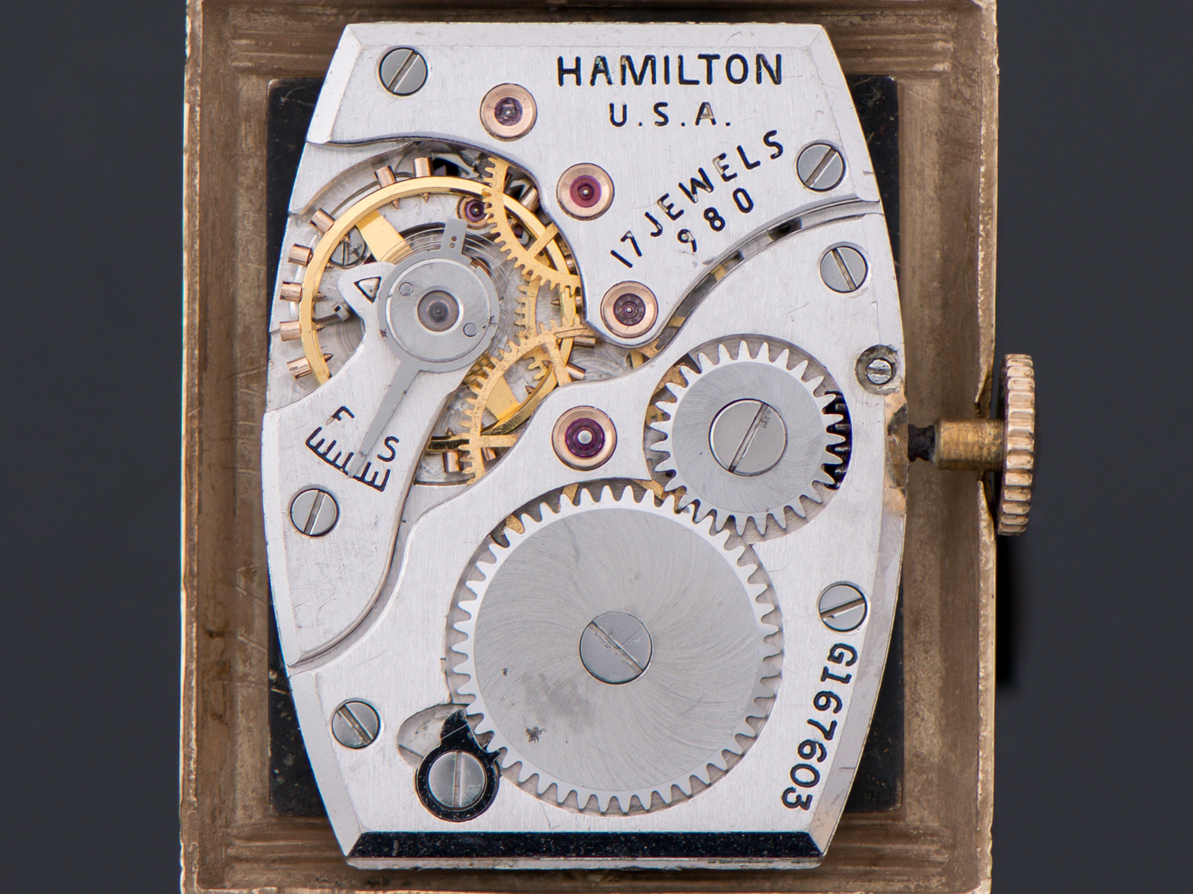 Hamilton Otis "Reverso" Original Black Dial Watch