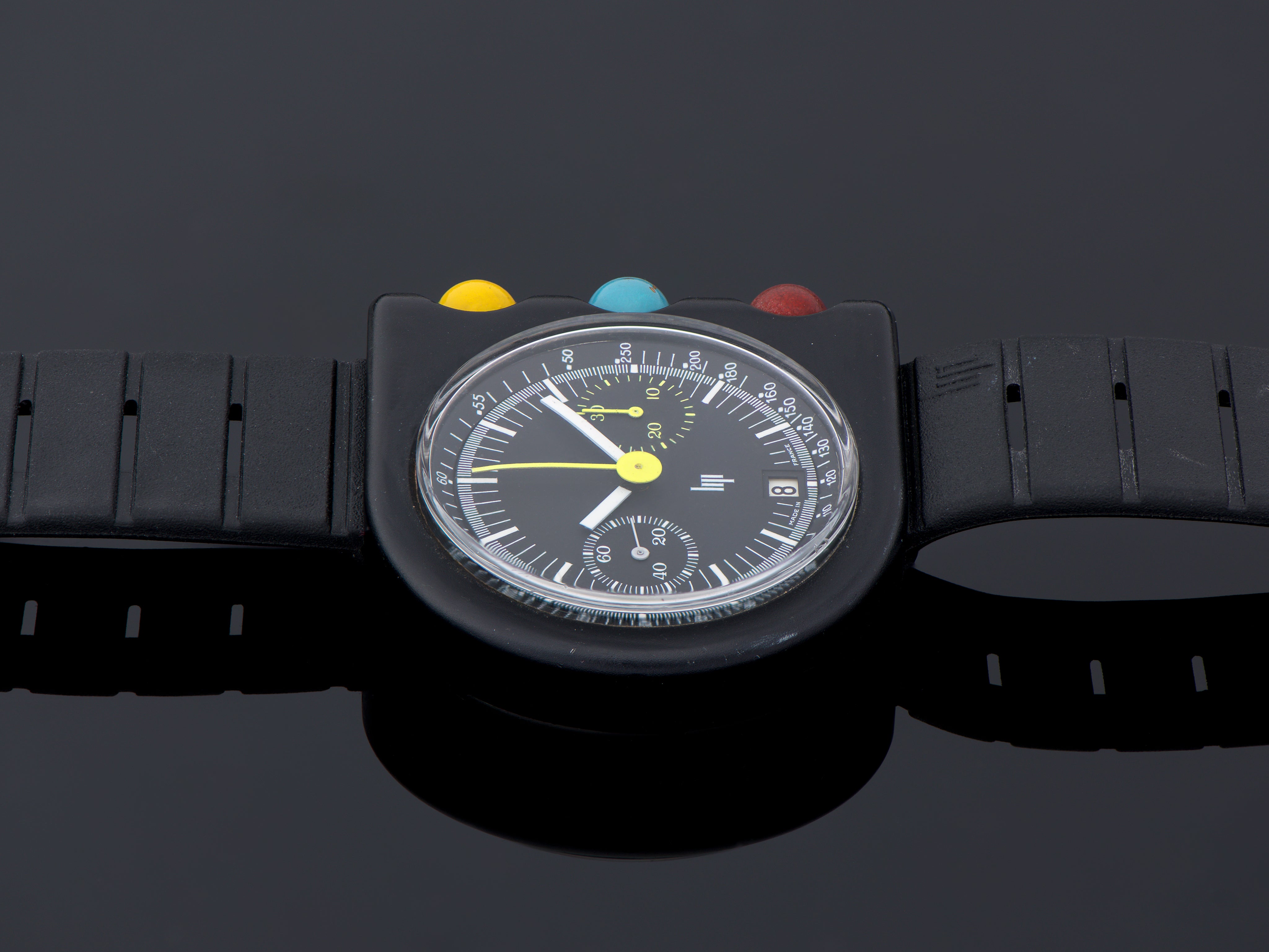 LIP Mach 2000 Dark Master Chronograph Roger Tallon Designed Watch