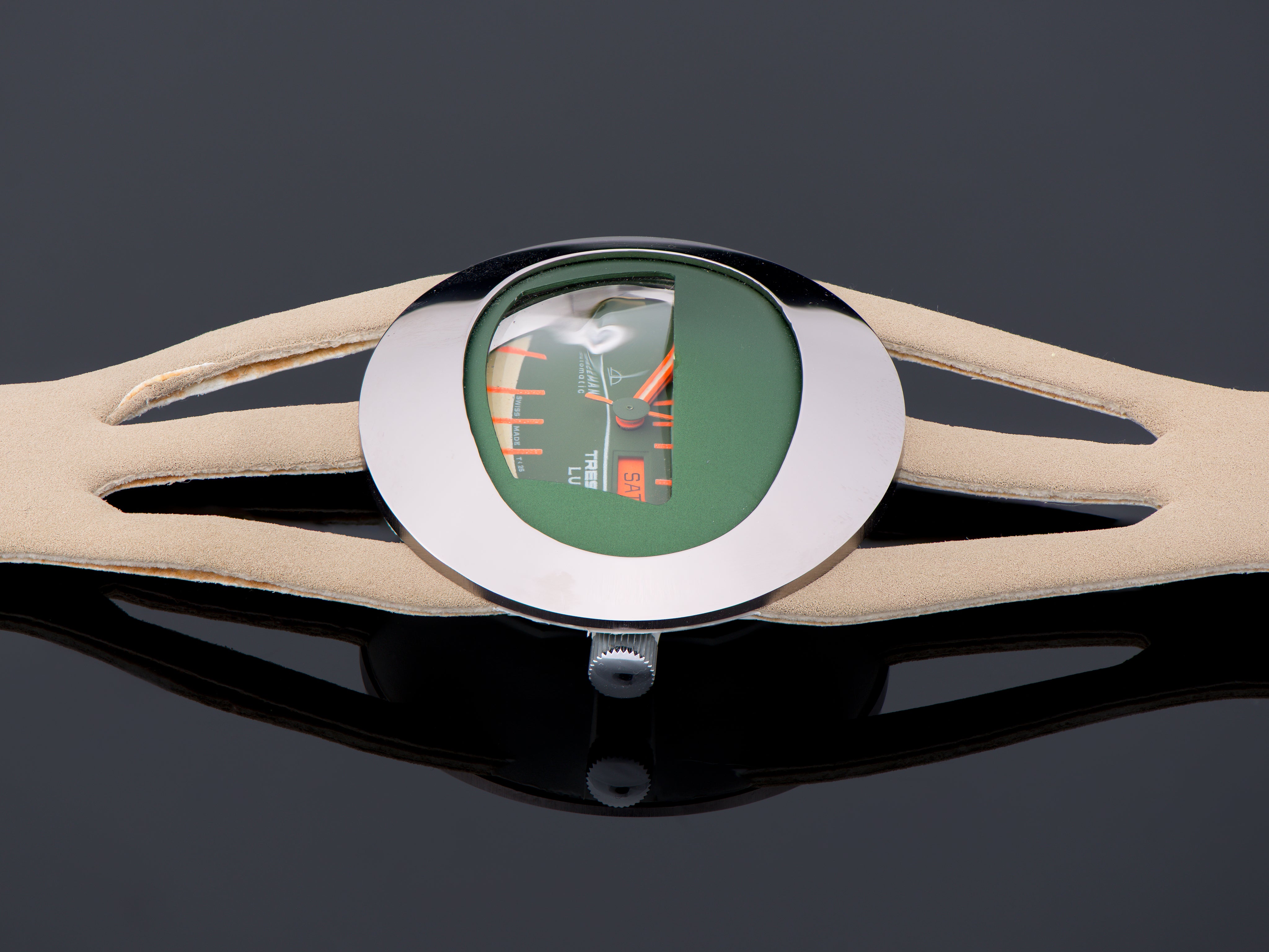 Spaceman Automatic Asymmetric Tressa Lux Watch and Strap