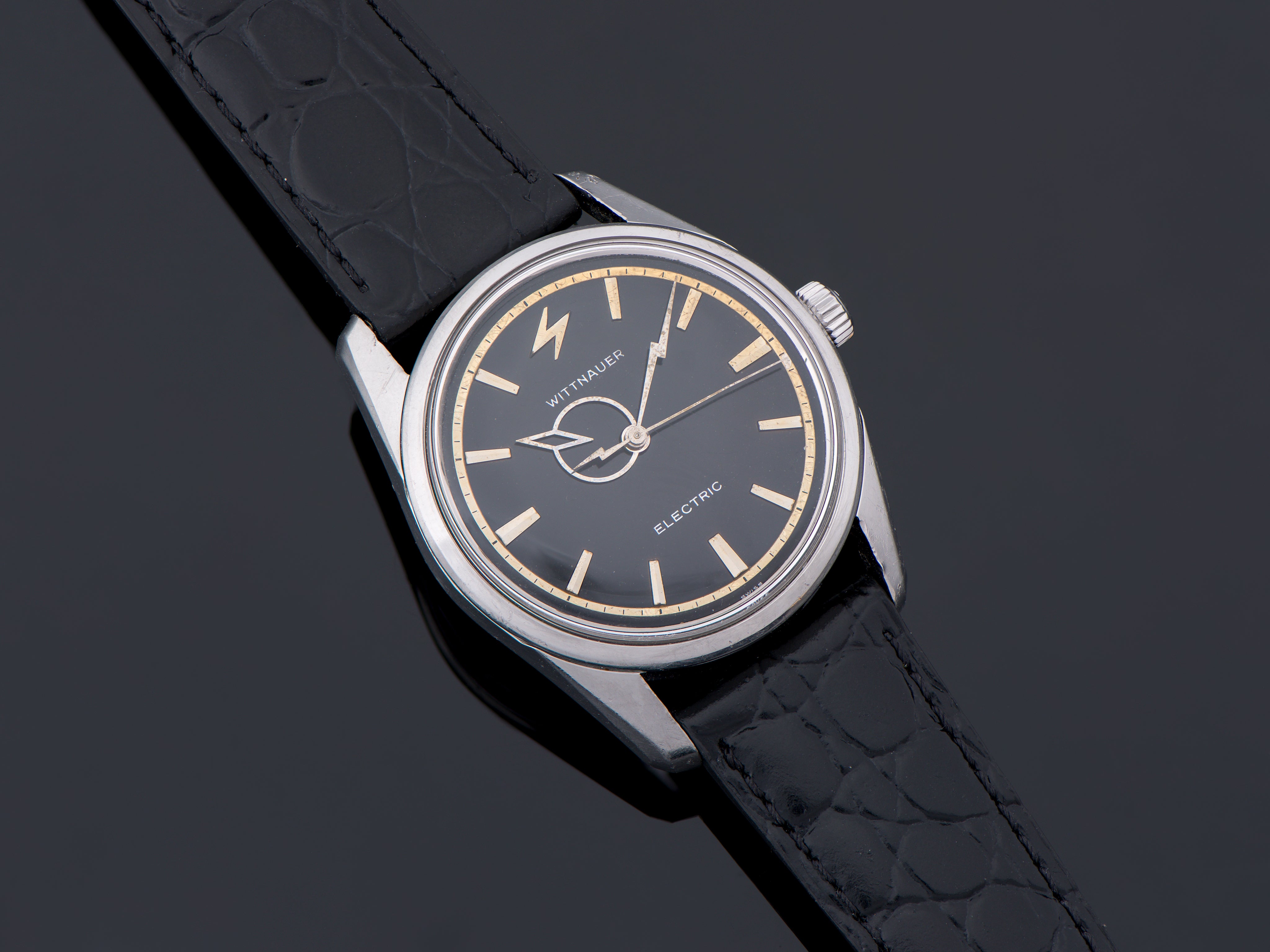 Wittnauer Electro-Chron 4750 Black Dial Watch
