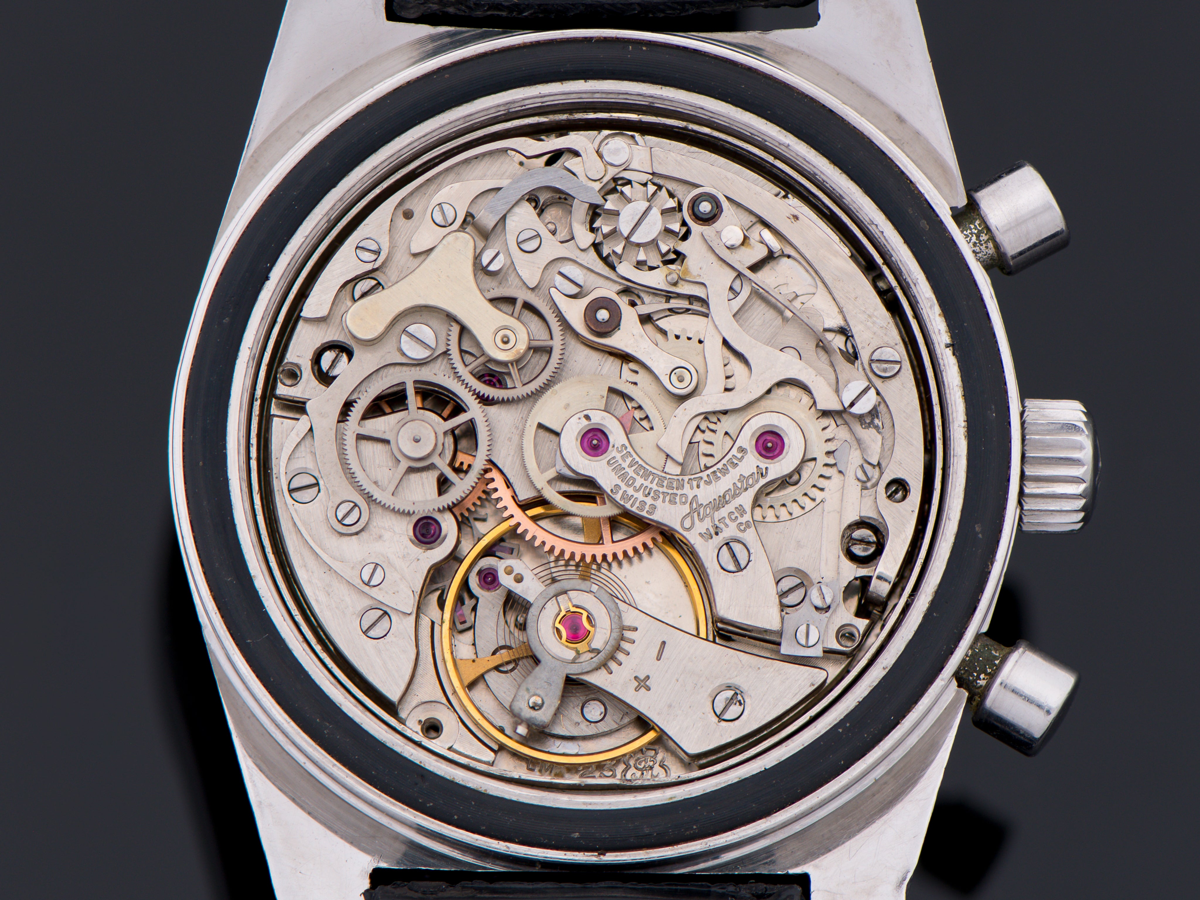 Aquastar Deepstar Duward Rally "Big Eye" Chronograph Dive Watch Valjoux ...