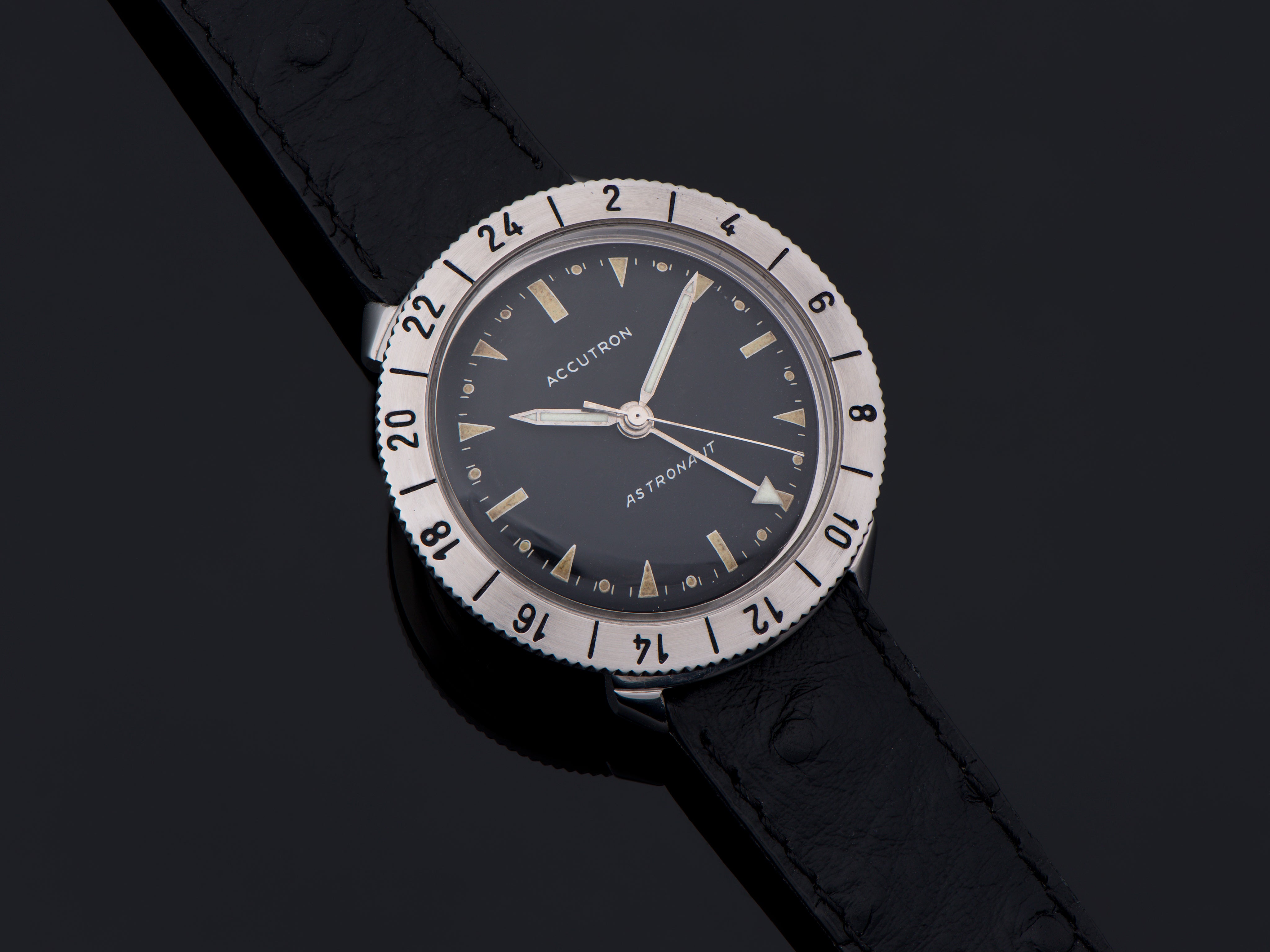 Bulova Accutron Astronaut Original Black Dial Stainless Steel Watch