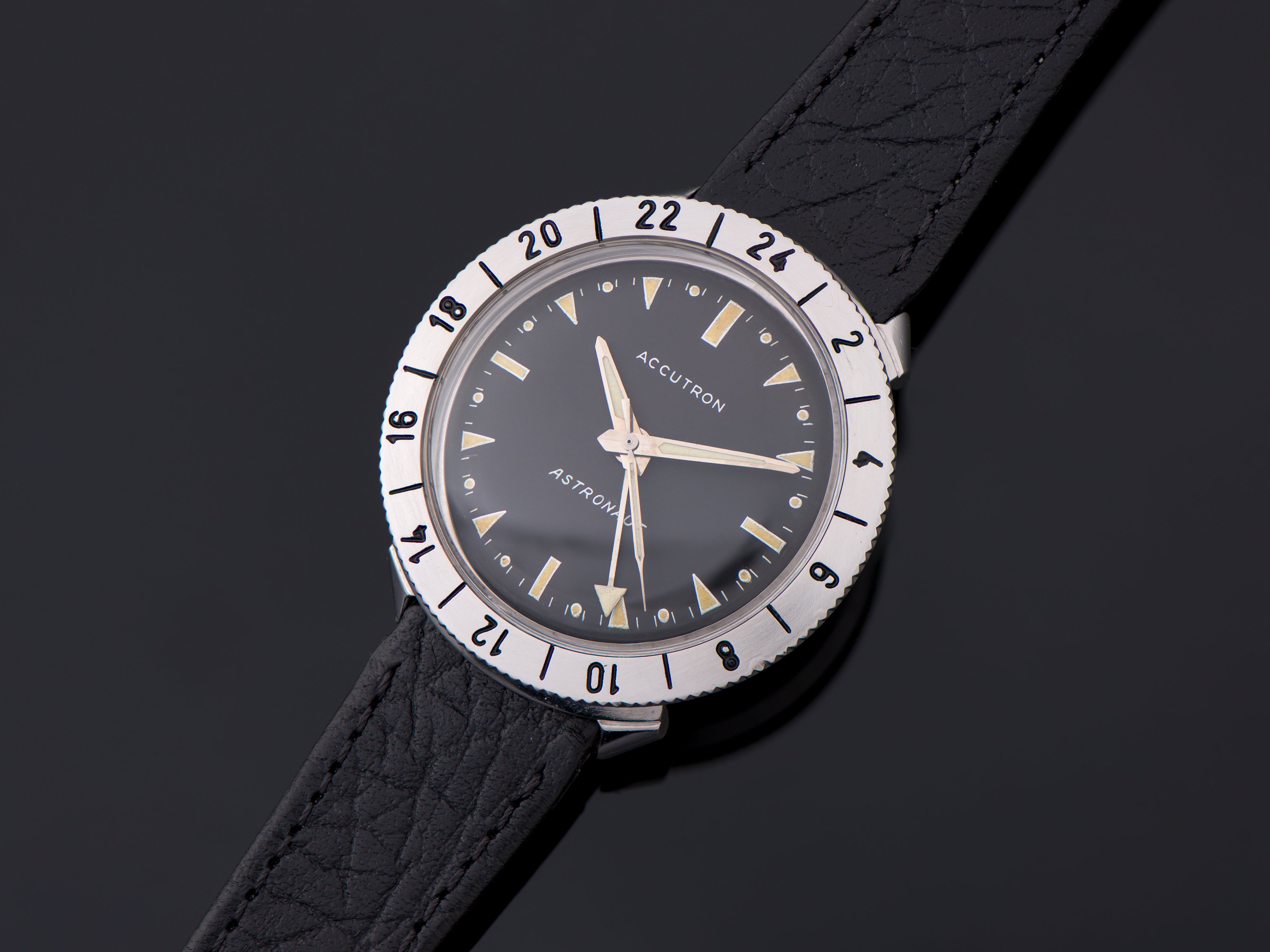 Bulova Accutron Astronaut Original Black Dial Stainless Steel Watch