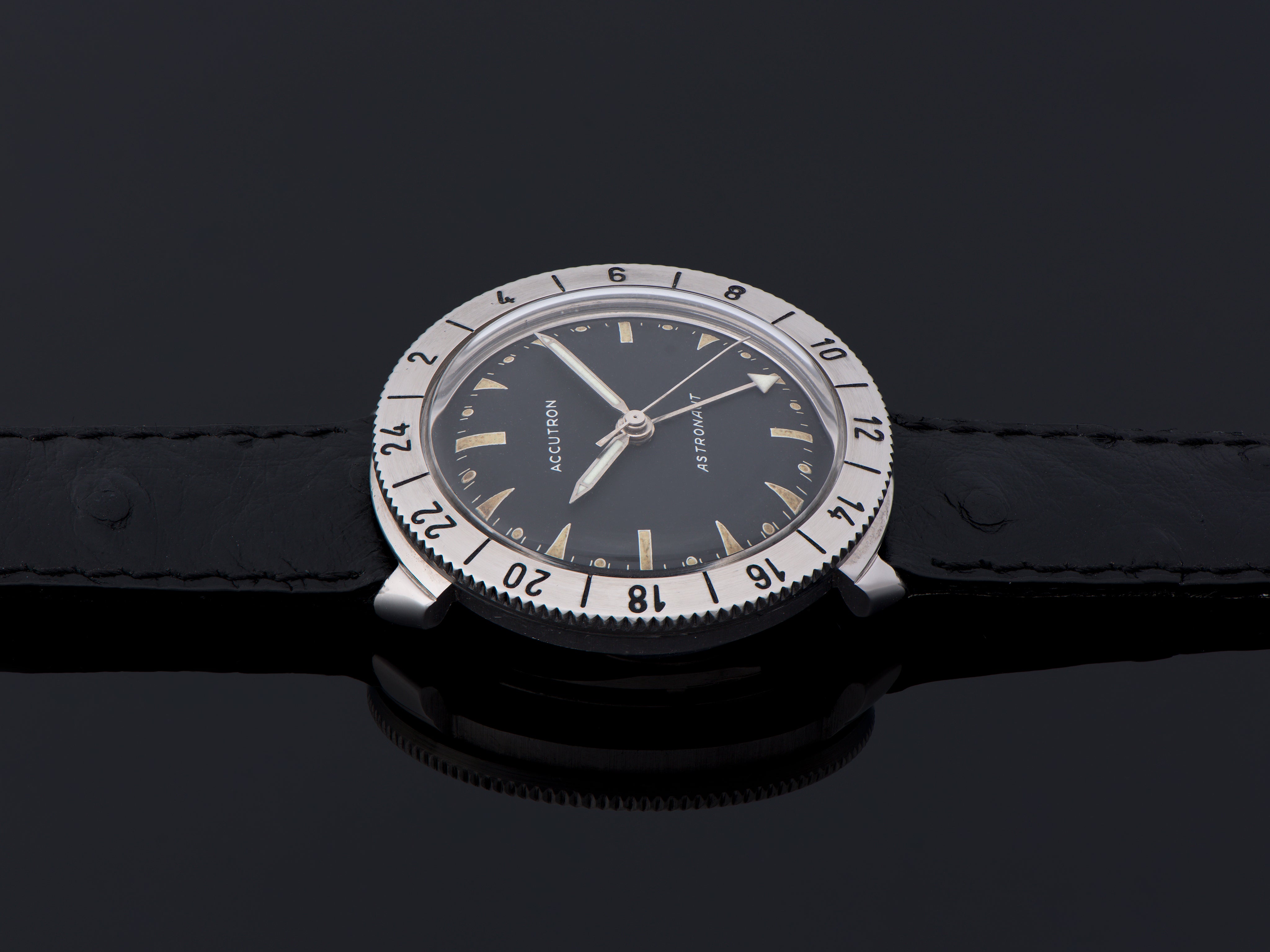 Bulova Accutron Astronaut Original Black Dial Stainless Steel Watch