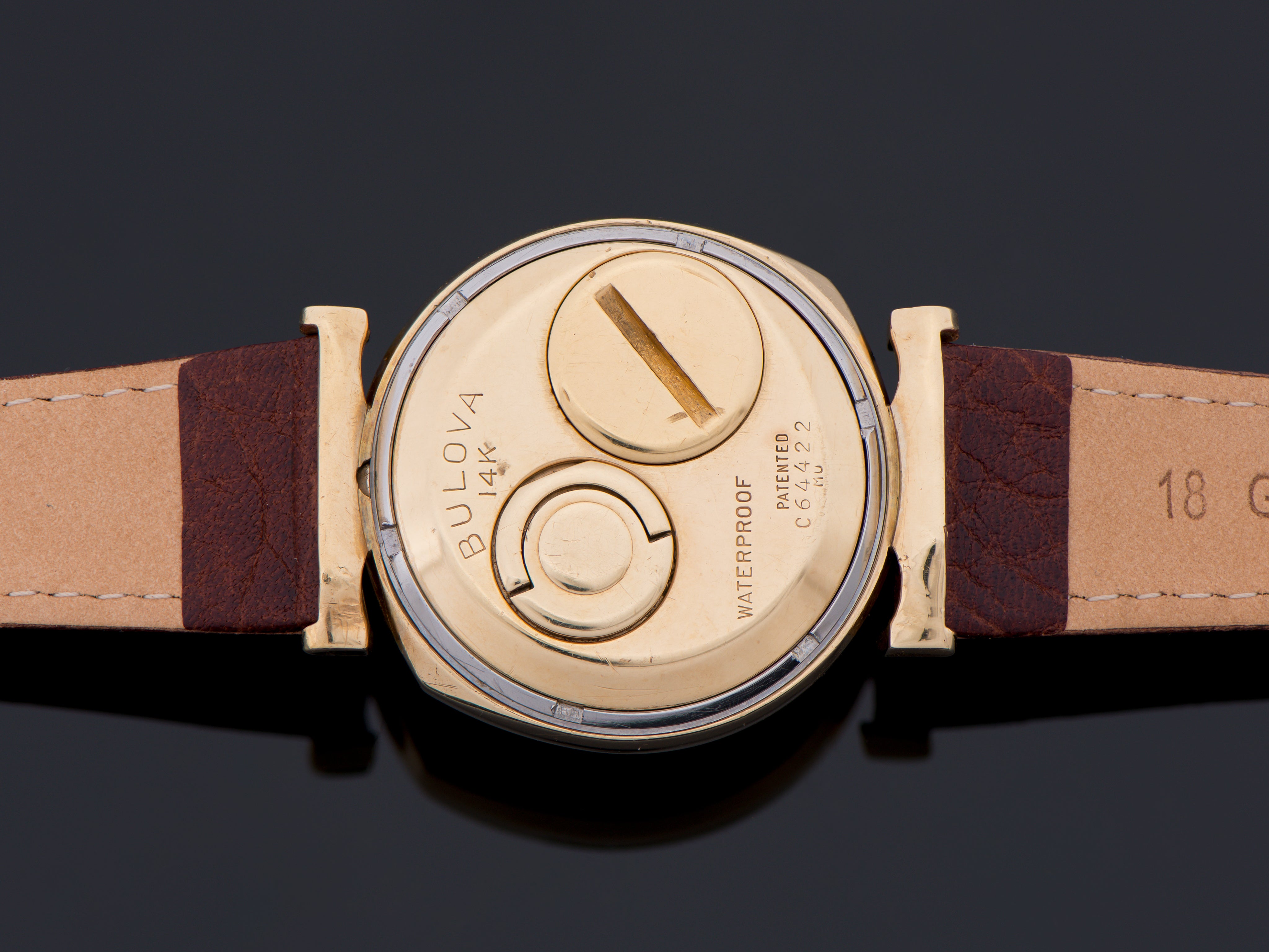 Bulova Accutron Asymmetric Floating Lugs Spaceview 14K Yellow Gold Wat