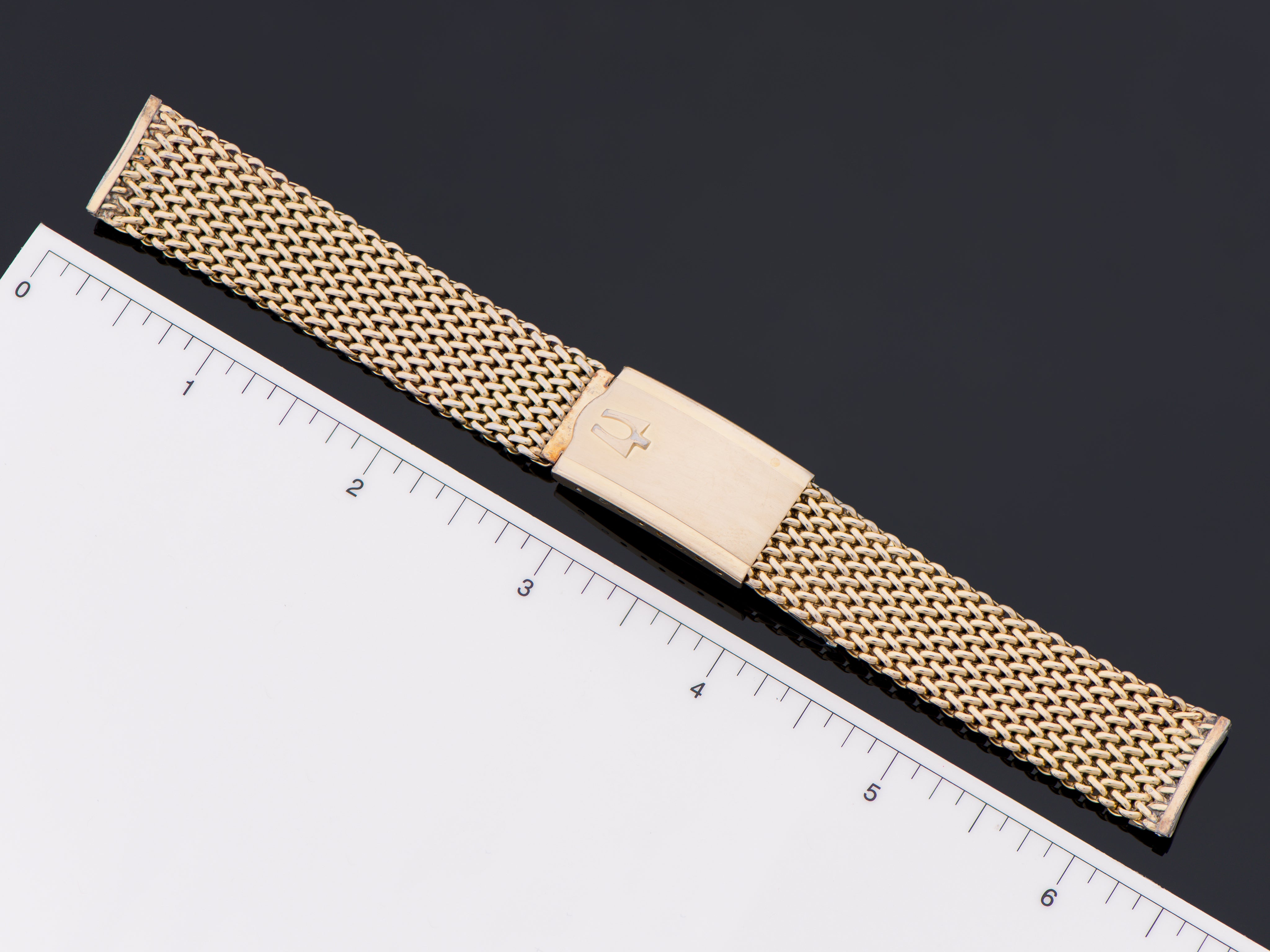 Bulova Accutron Mesh Watch Bracelet With Signed Clasp