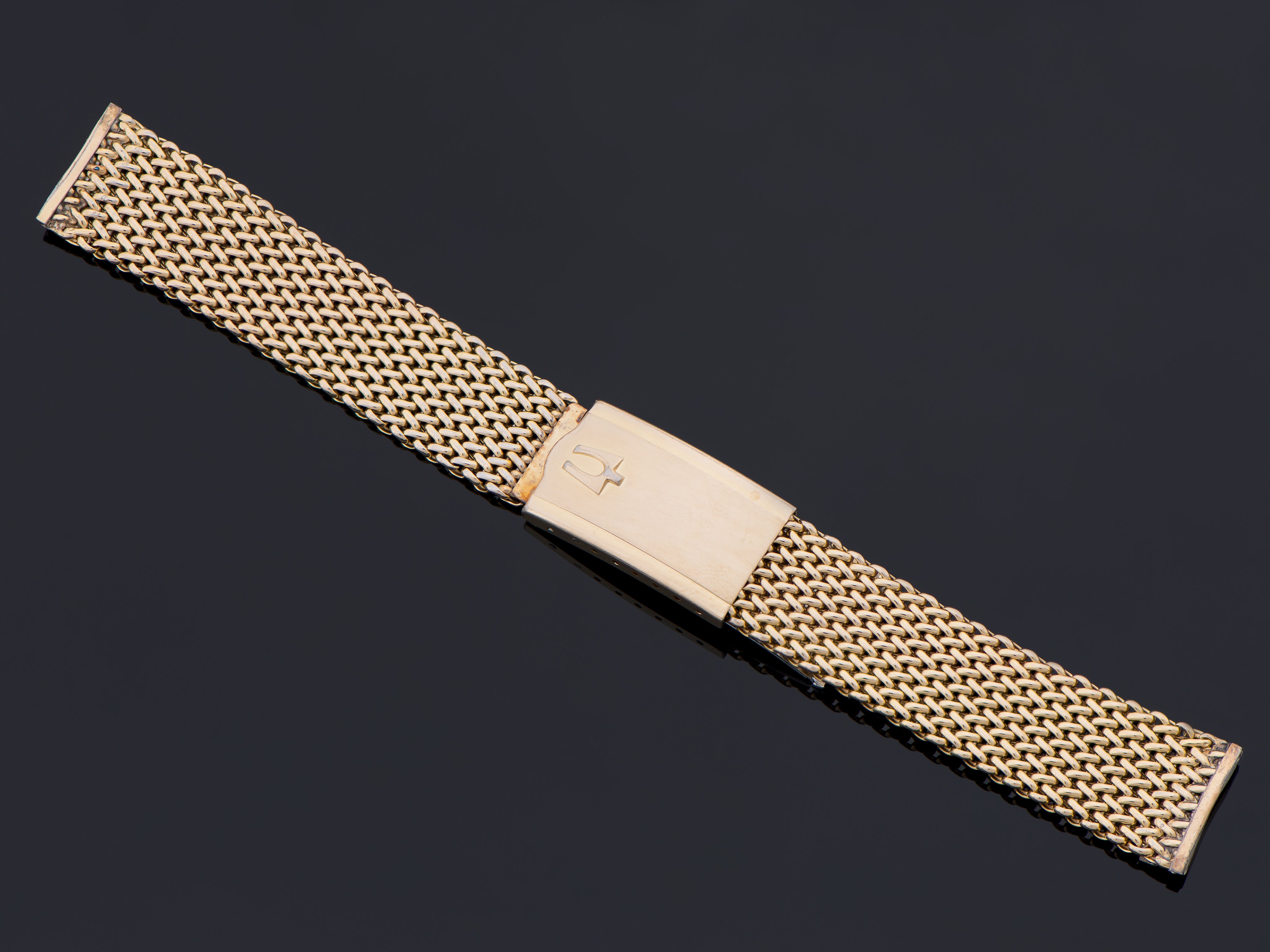 Bulova Accutron Mesh Watch Bracelet With Signed Clasp