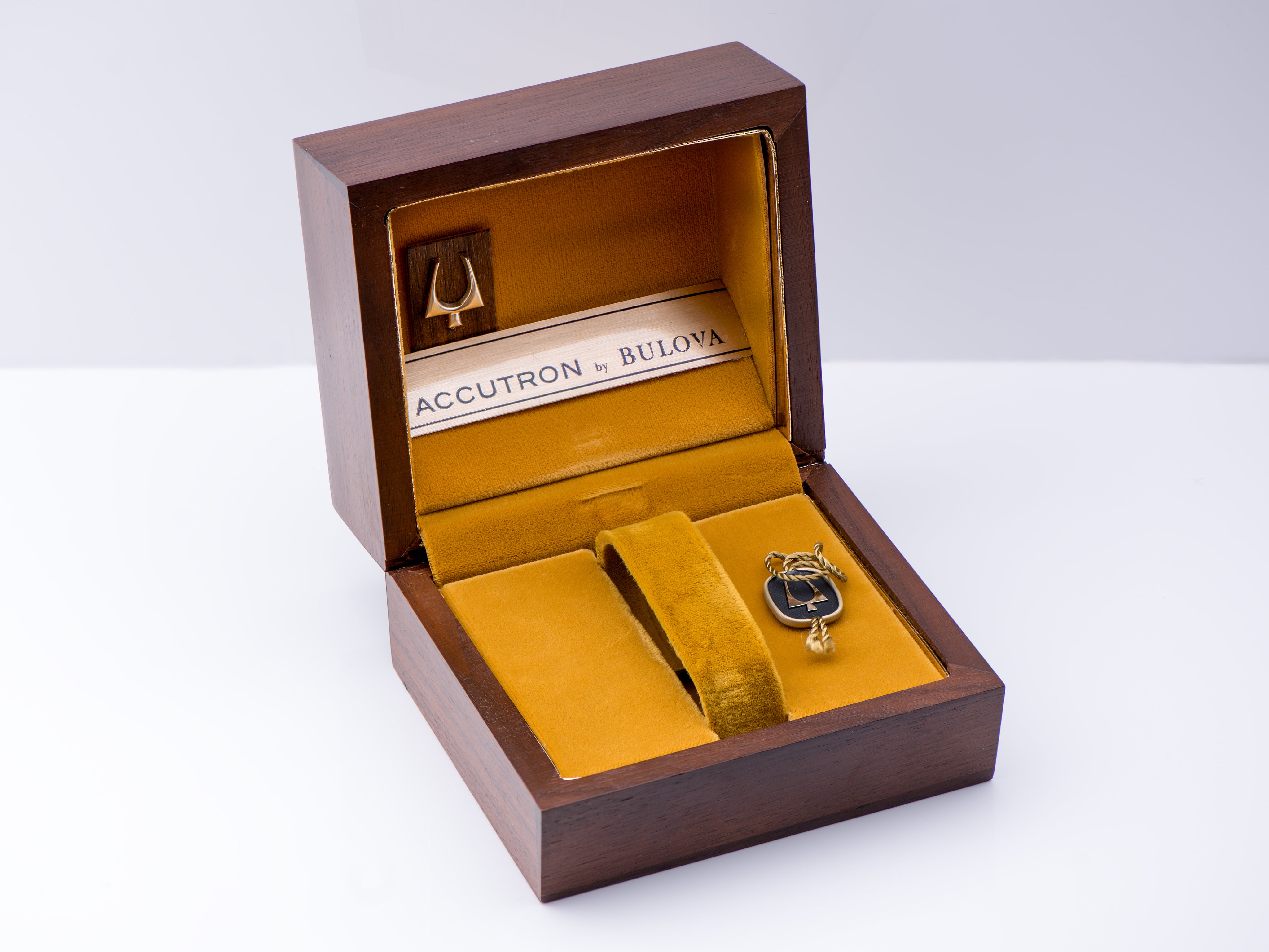 Bulova Accutron Wood Grain Vintage Watch Box