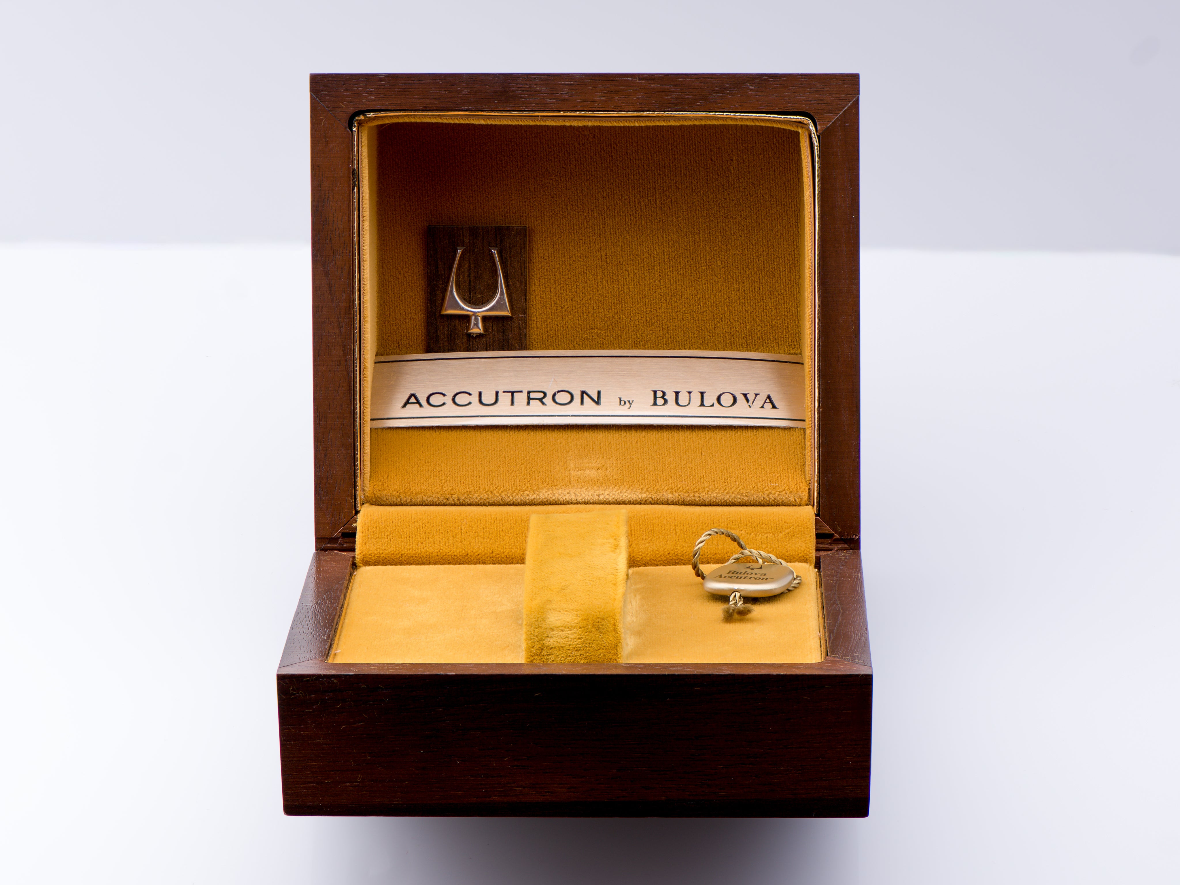 Bulova Accutron Wood Grain Vintage Watch Box