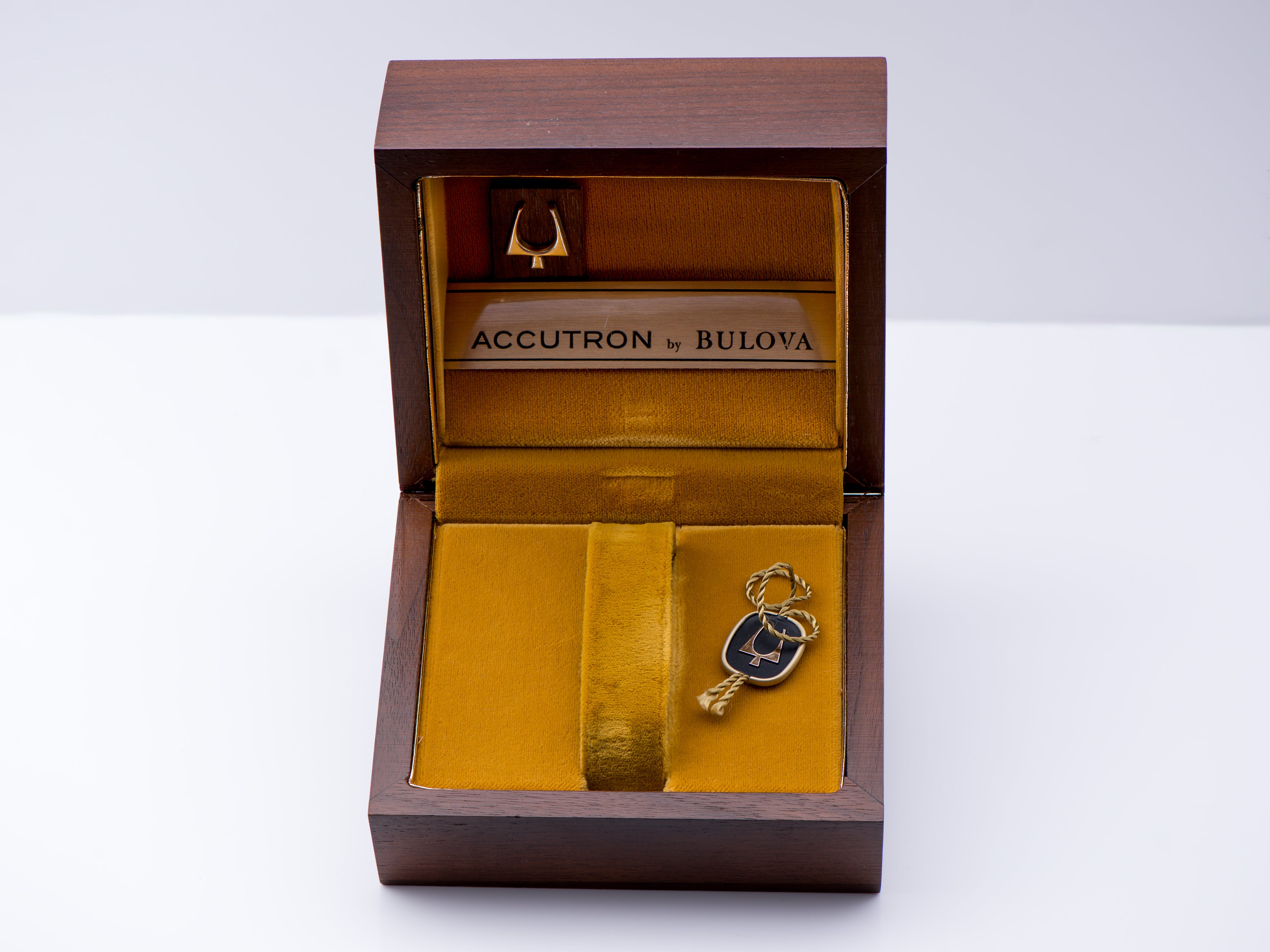Bulova Accutron Wood Grain Vintage Watch Box