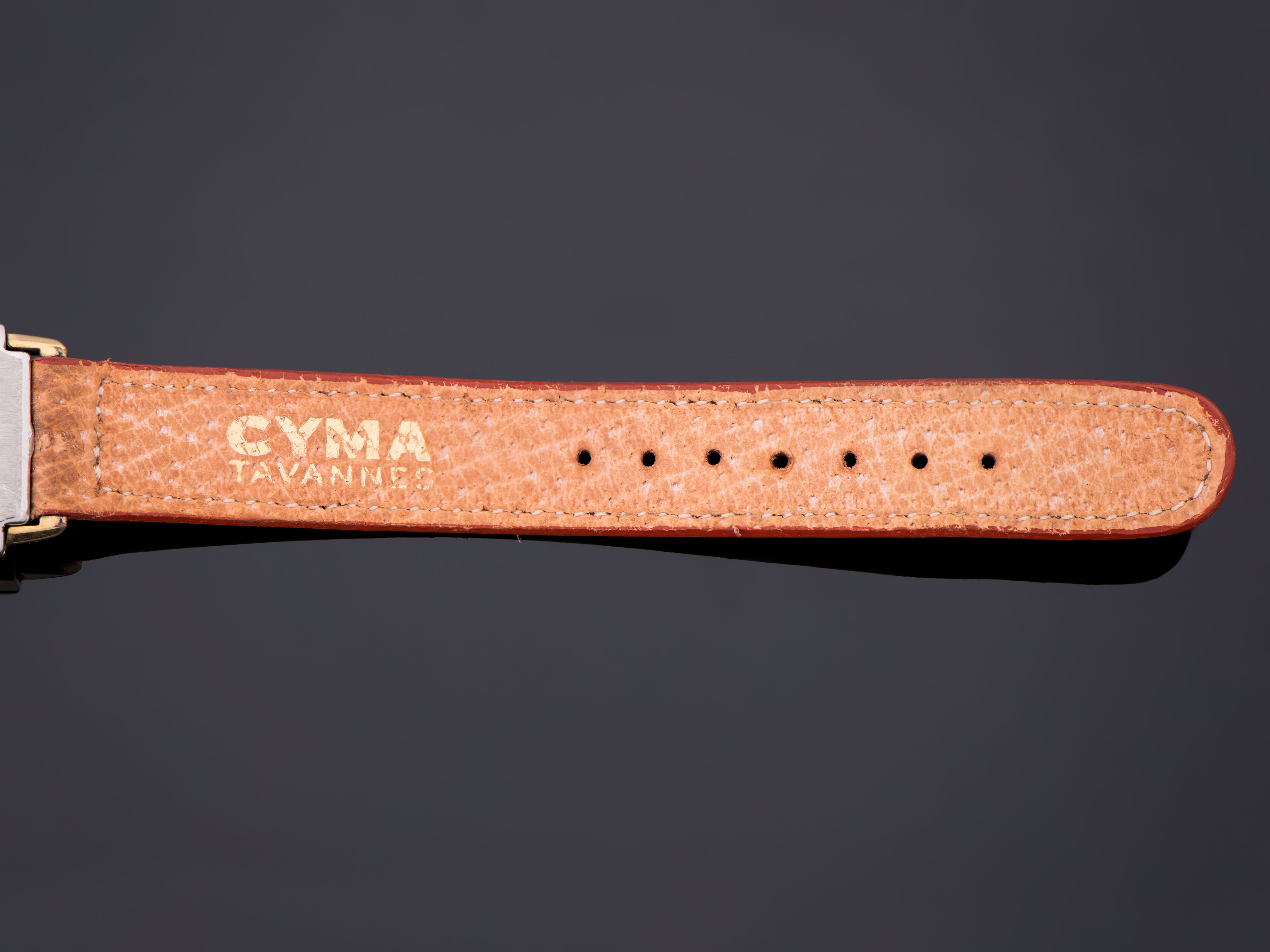 Cyma Art Deco Watch With Signed Strap & Hang Tag