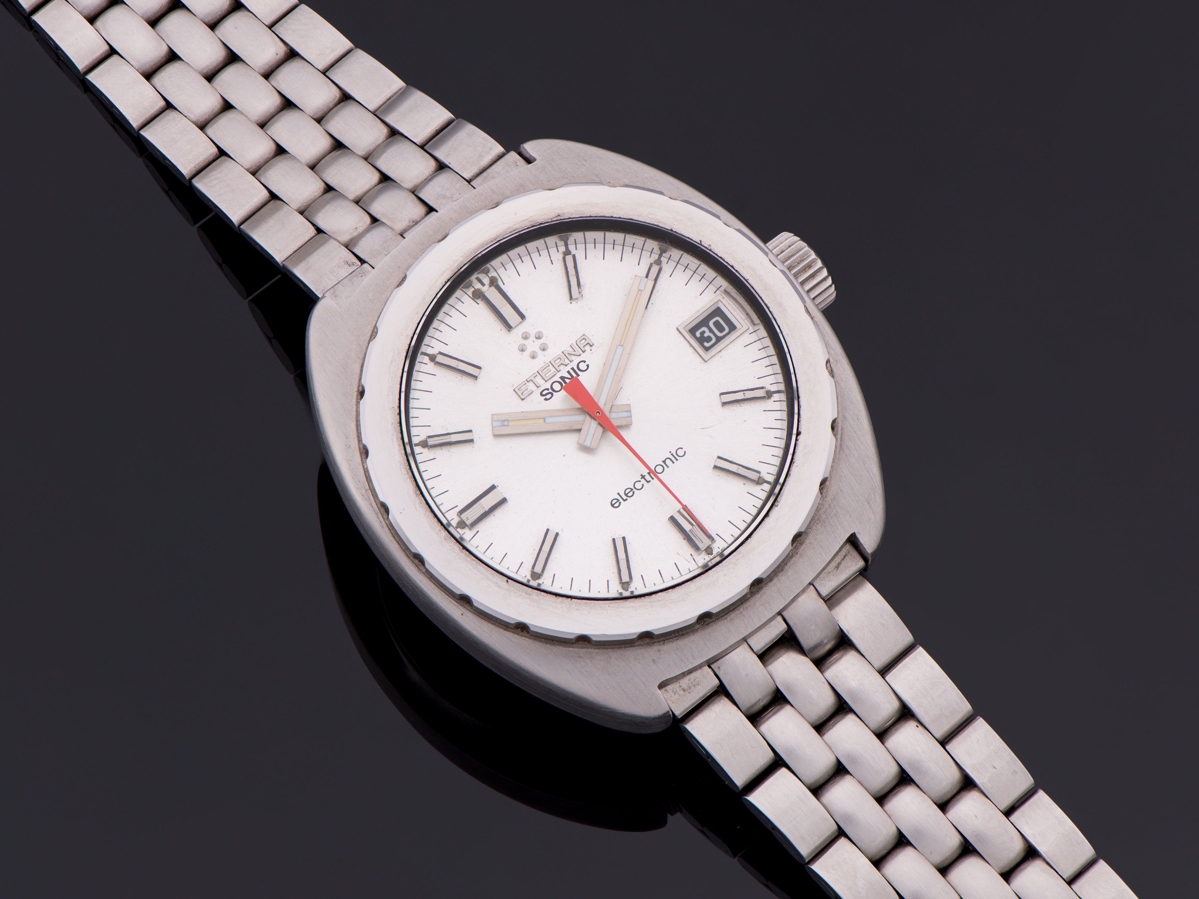 Eterna Sonic Tuning Fork Watch ESA 9162 with Box & Bracelet