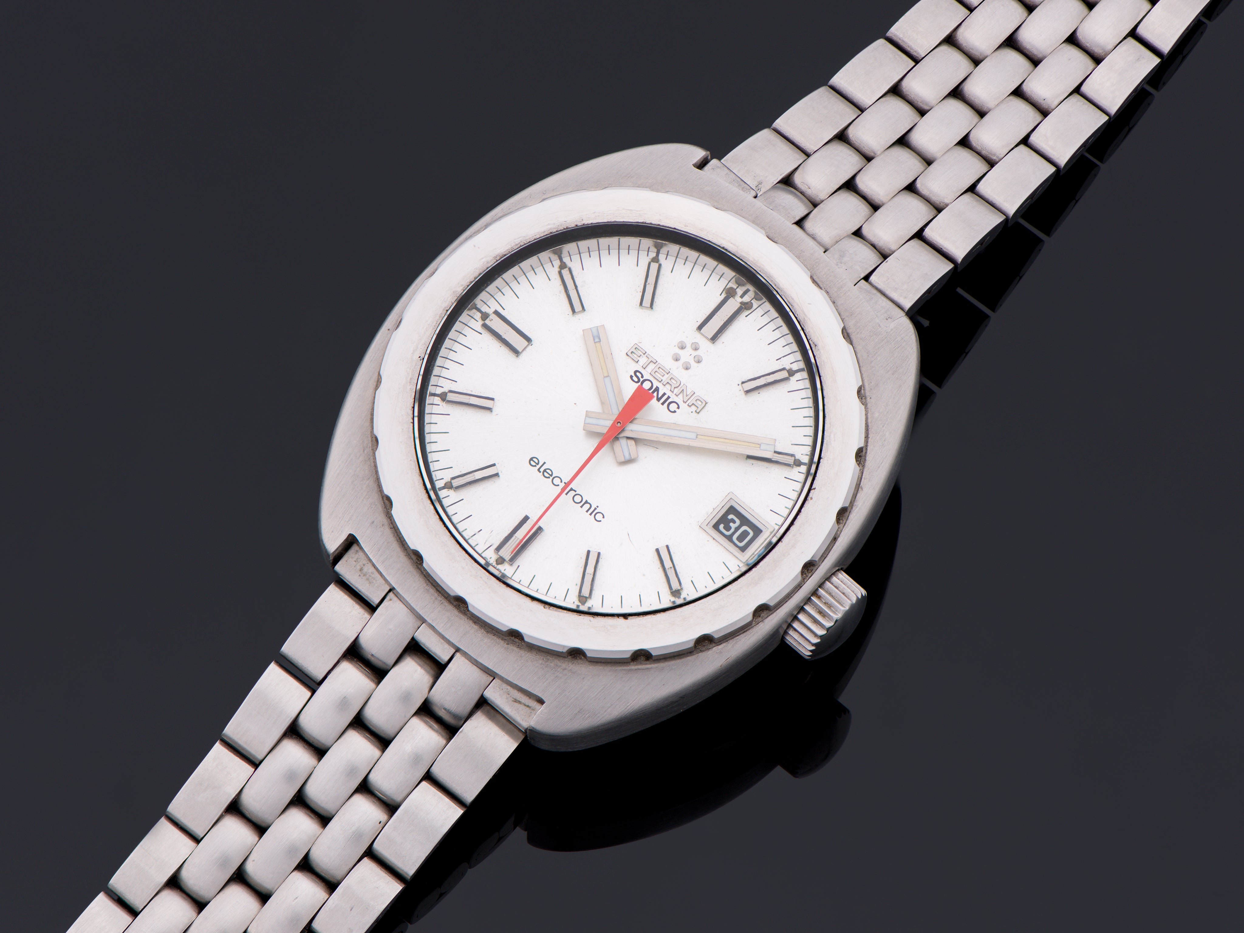 Eterna Sonic Tuning Fork Watch ESA 9162 with Box & Bracelet