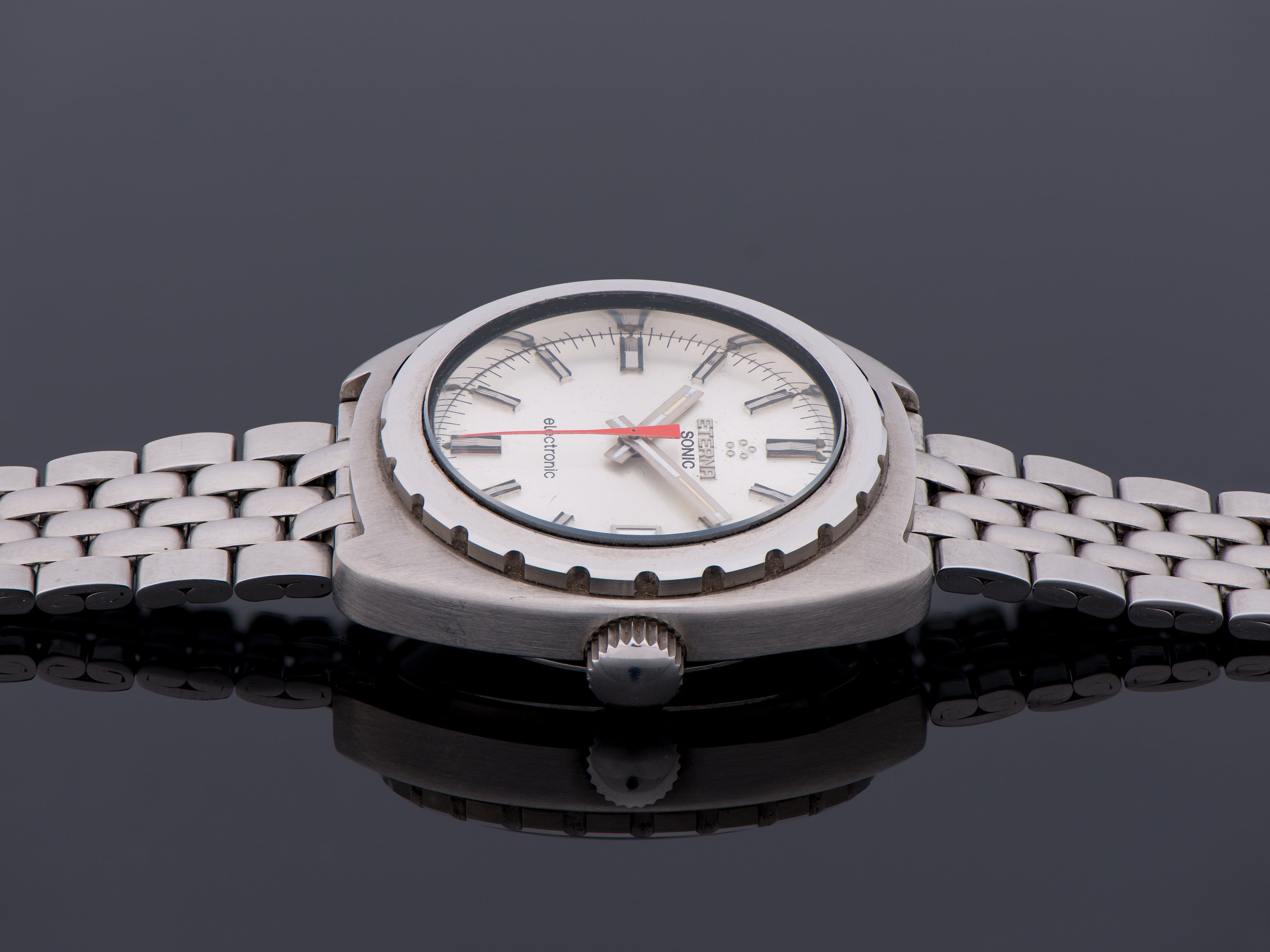 Eterna Sonic Tuning Fork Watch ESA 9162 with Box & Bracelet