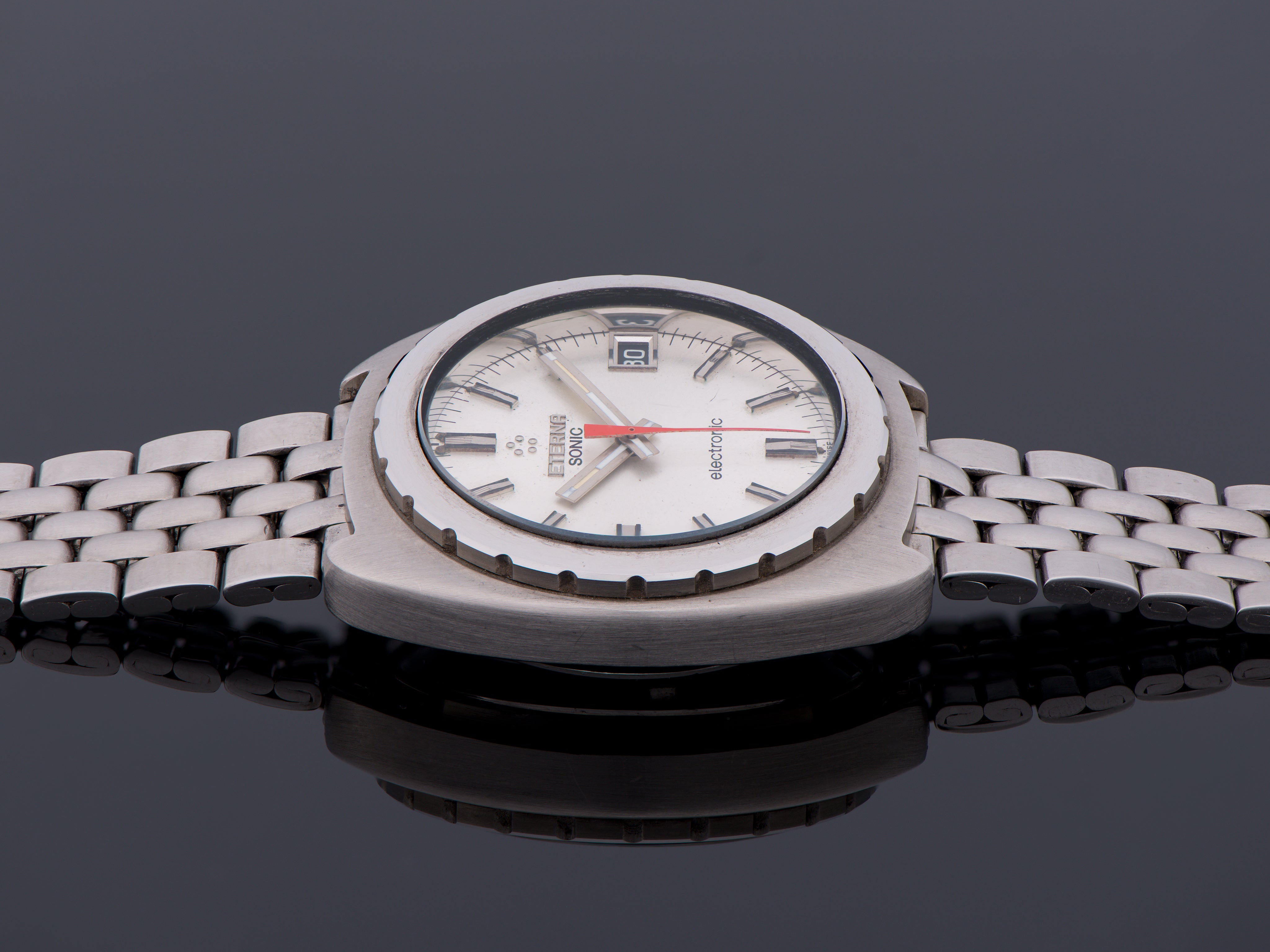 Eterna Sonic Tuning Fork Watch ESA 9162 with Box & Bracelet