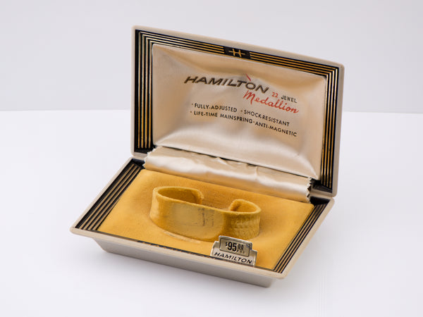 Hamilton Clamshell Watch Box for Medallion 22 Jewel Watch
