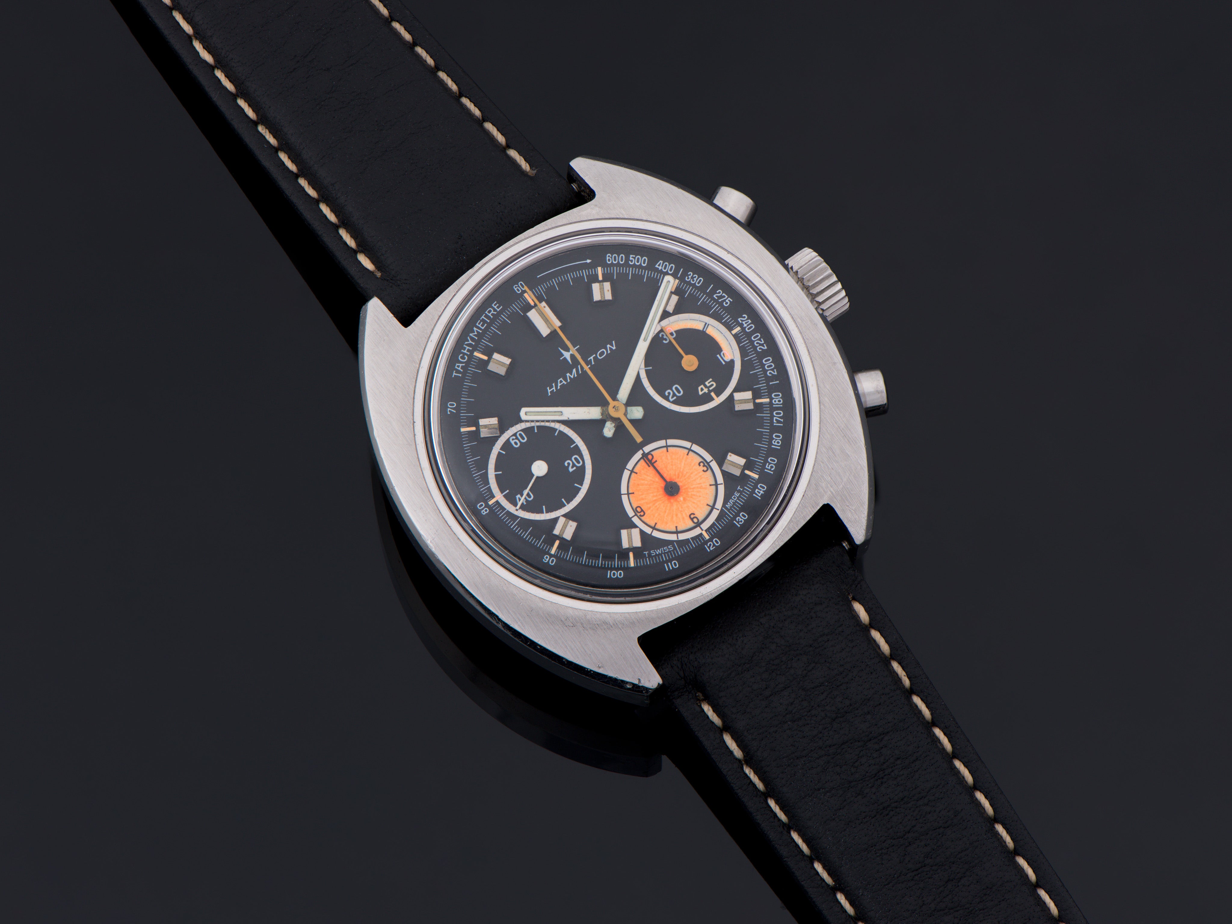 Hamilton Chronograph G Valjoux 7736 Triple Register Watch