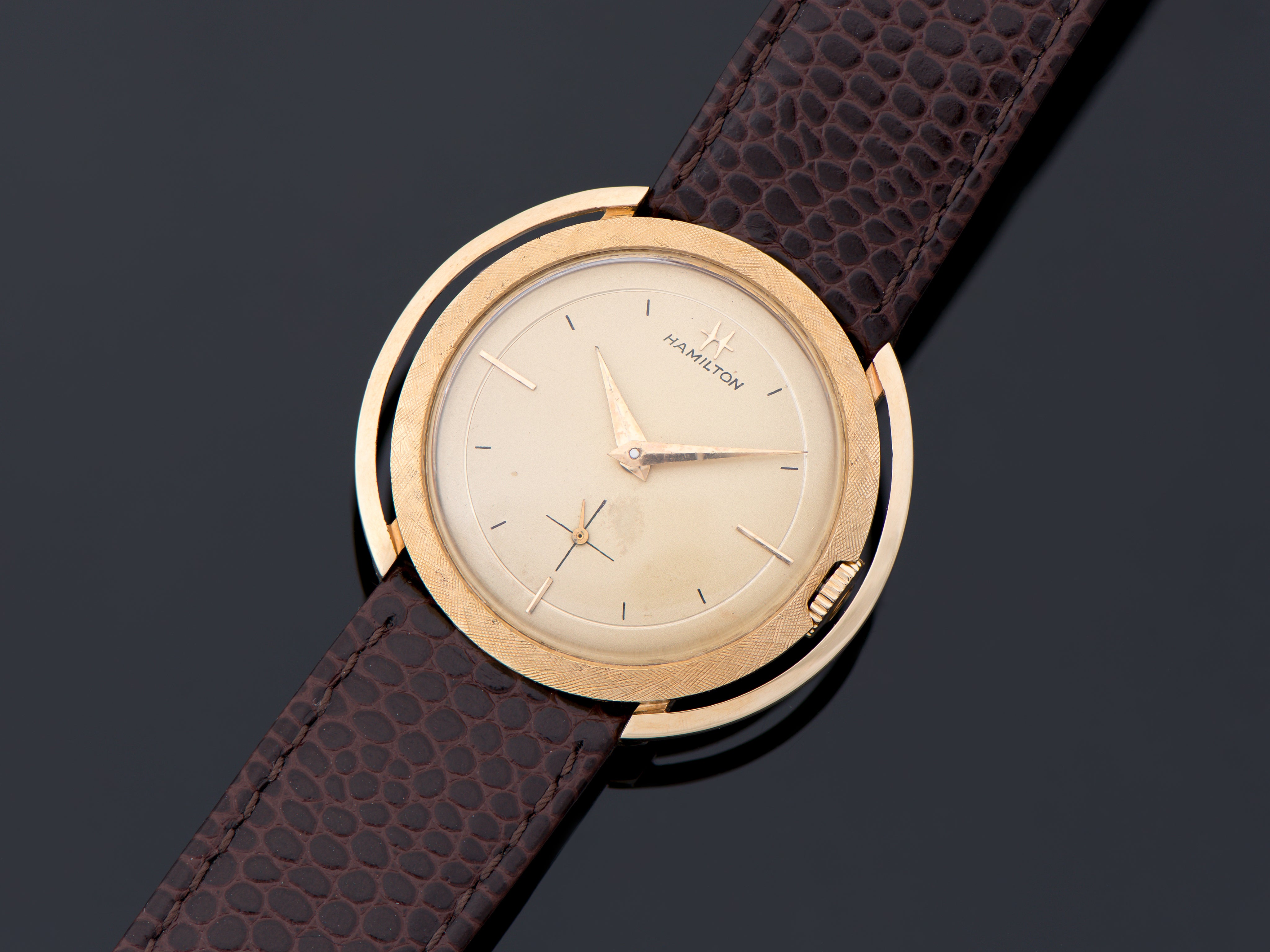 Hamilton Doublet 14K Yellow Gold Watch