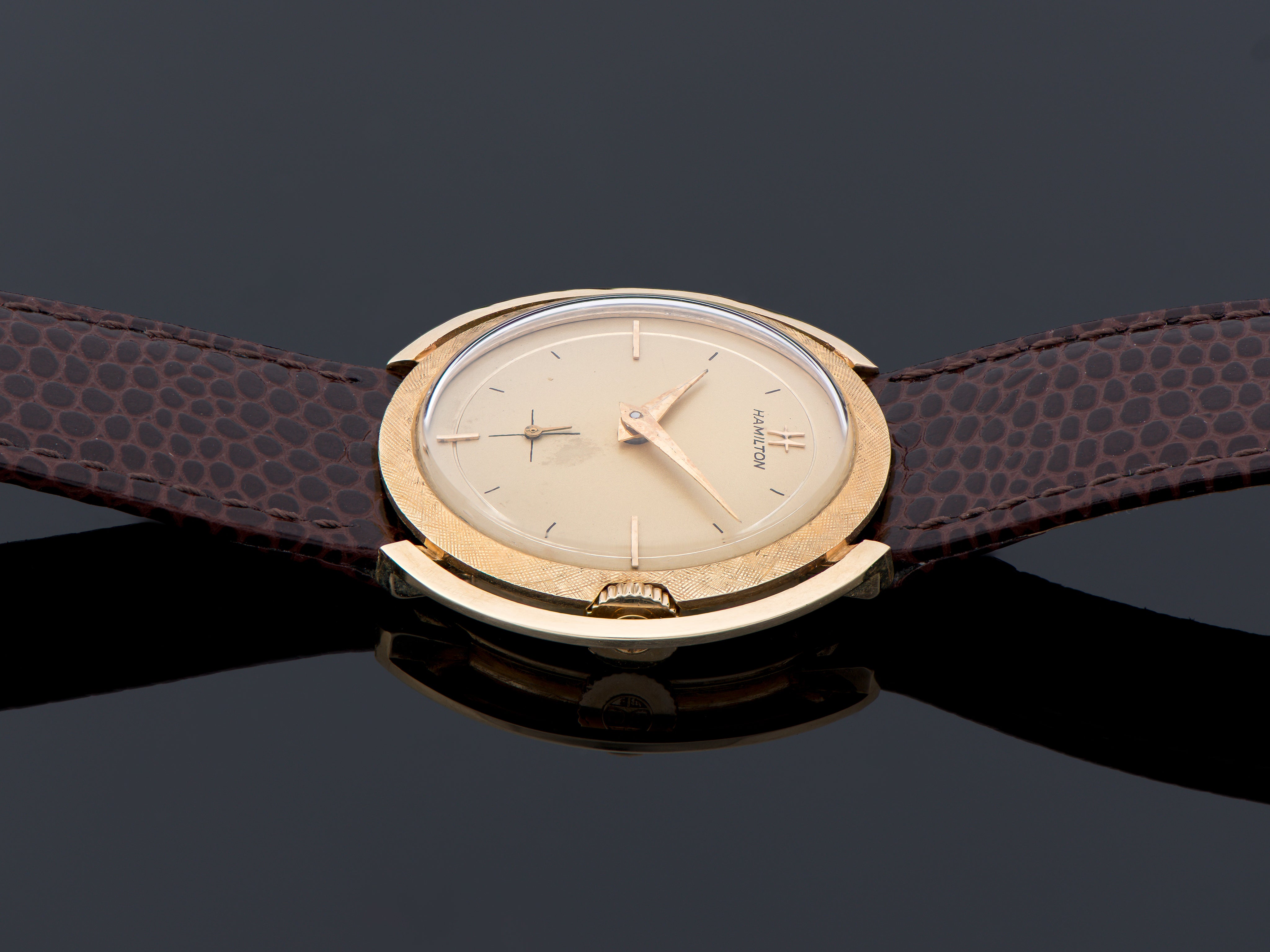 Hamilton Doublet 14K Yellow Gold Watch