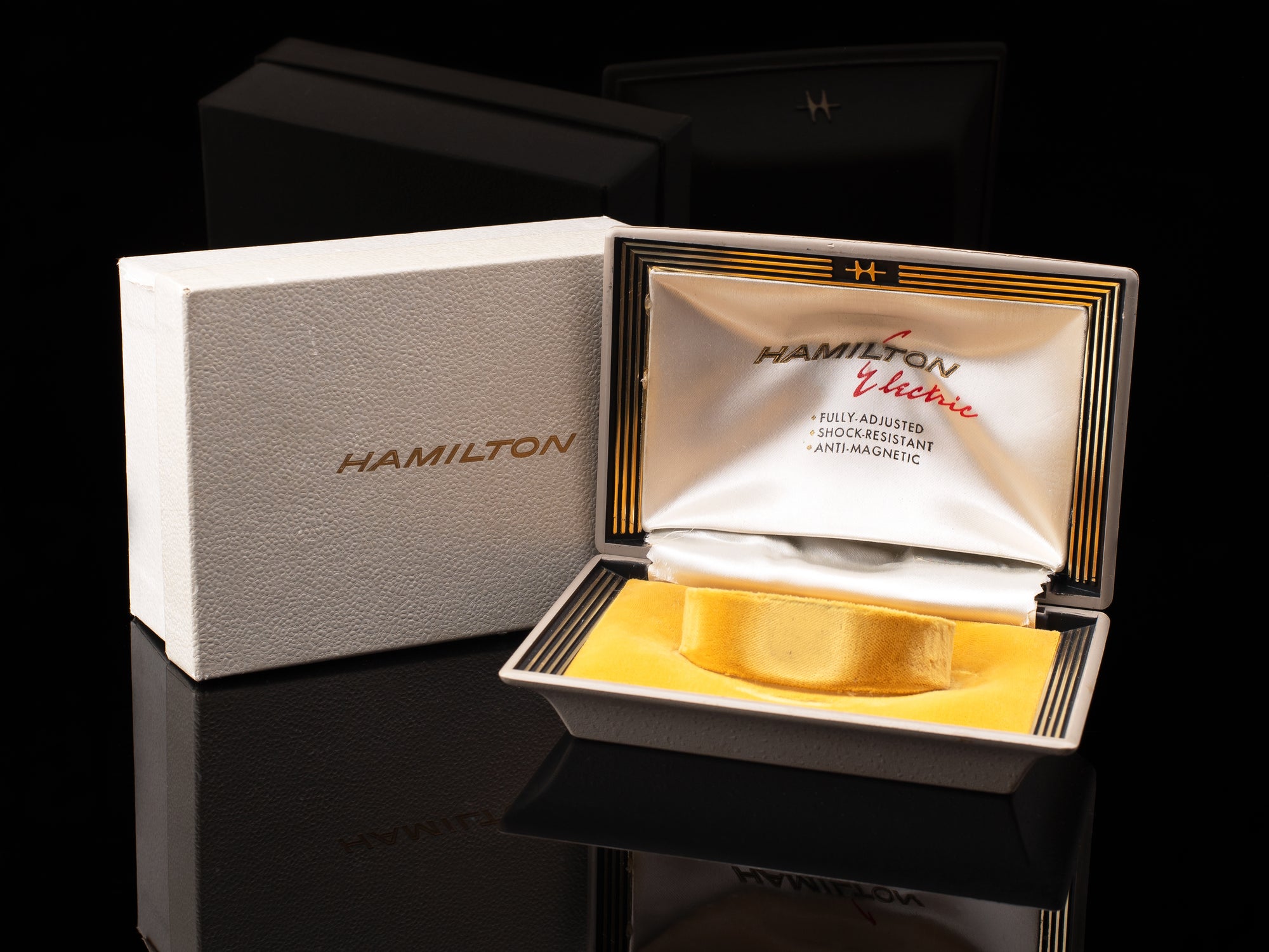 Hamilton Electric Clamshell Inner and Outer Watch Box