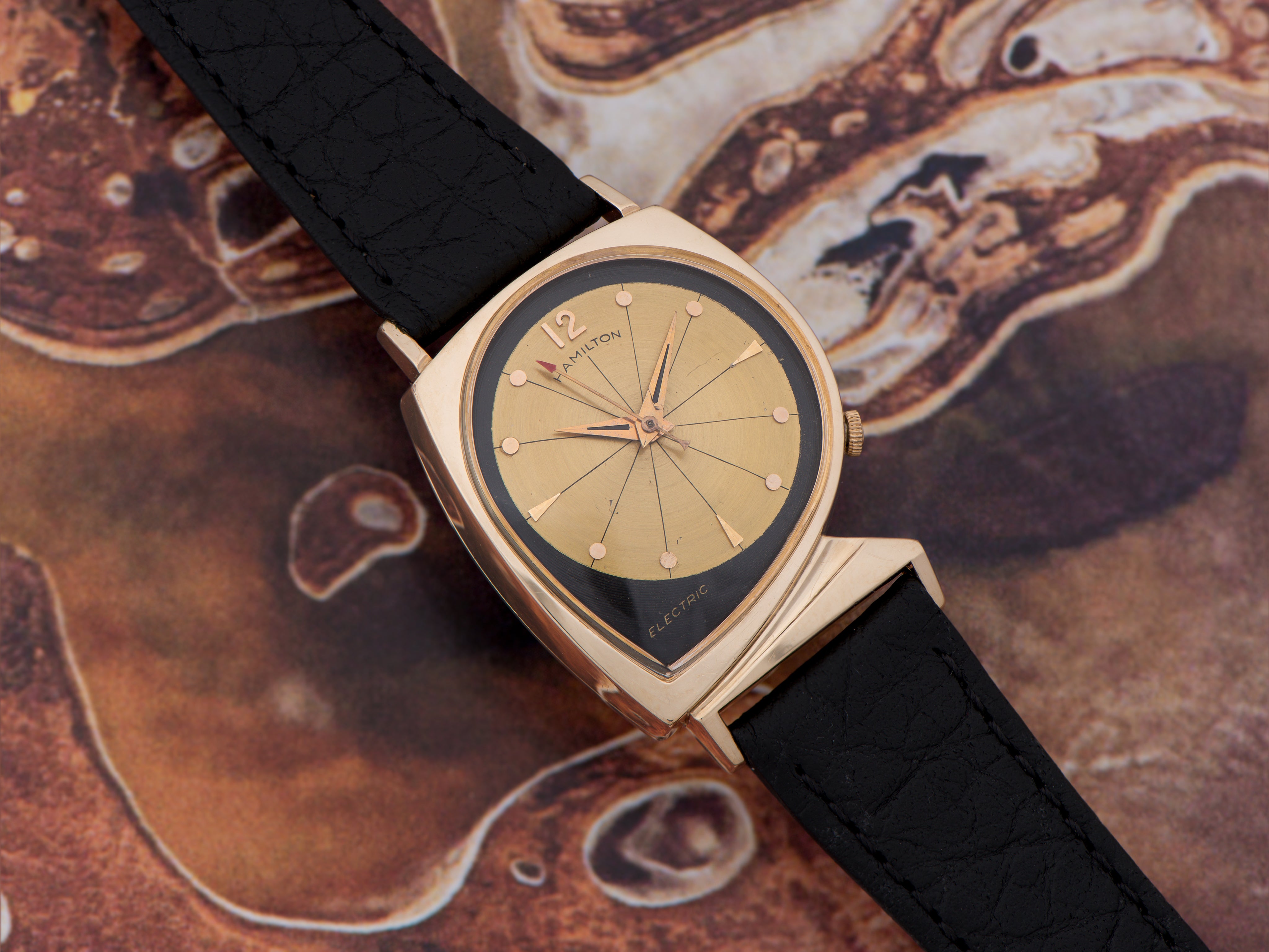 Hamilton Electric Meteor With Prototype Gold Dial Watch