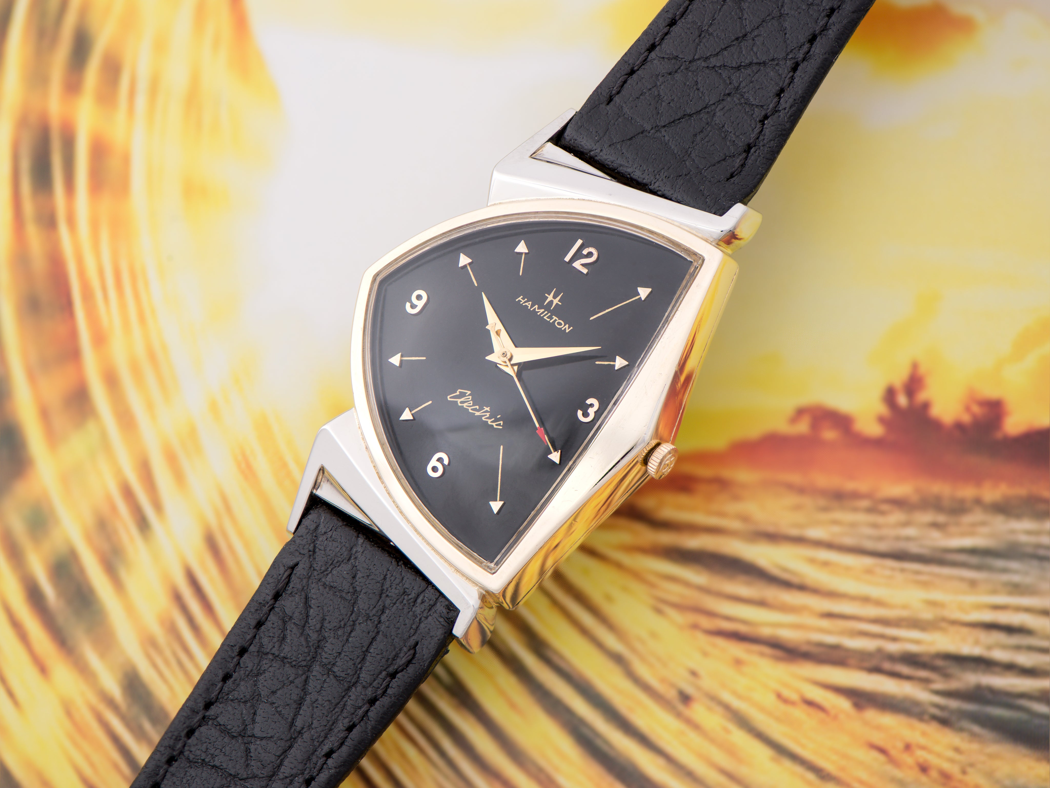 Hamilton Electric Pacer Original Finish 505 Style Black Dial Watch