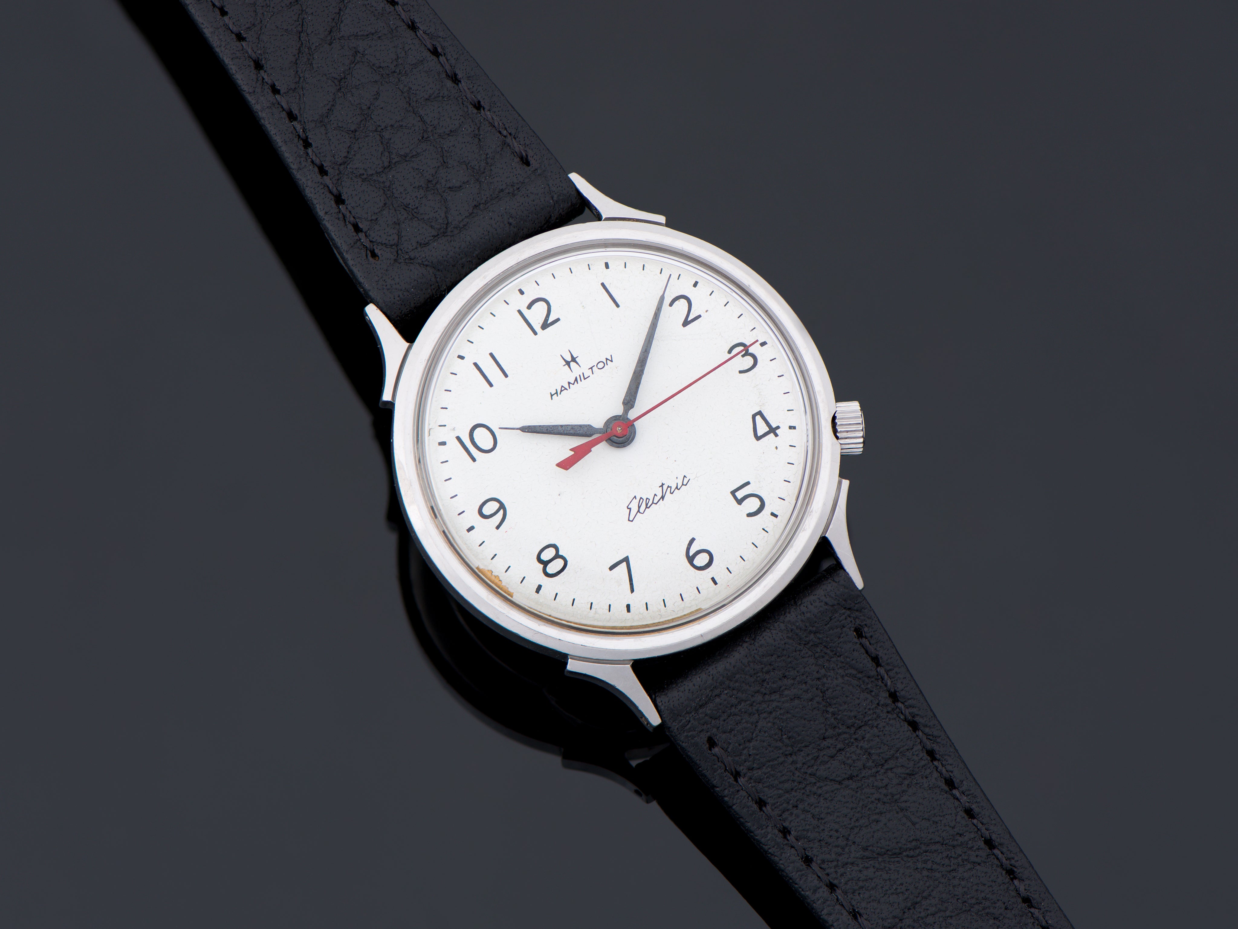 Hamilton Electric Skip Jack Watch With Rare RR Style Dial