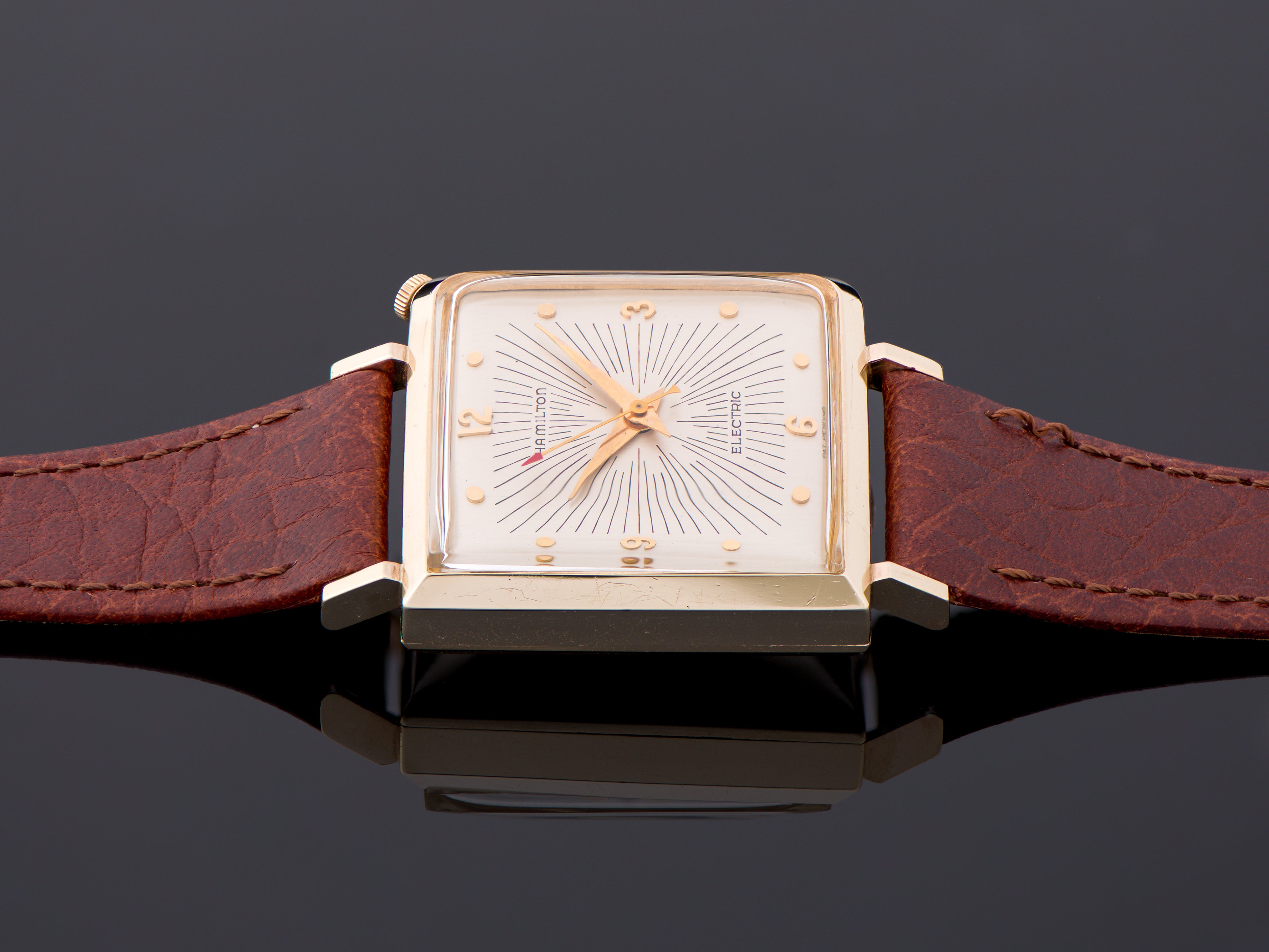 Hamilton Electric Victor Original Silver Sunburst Dial Watch