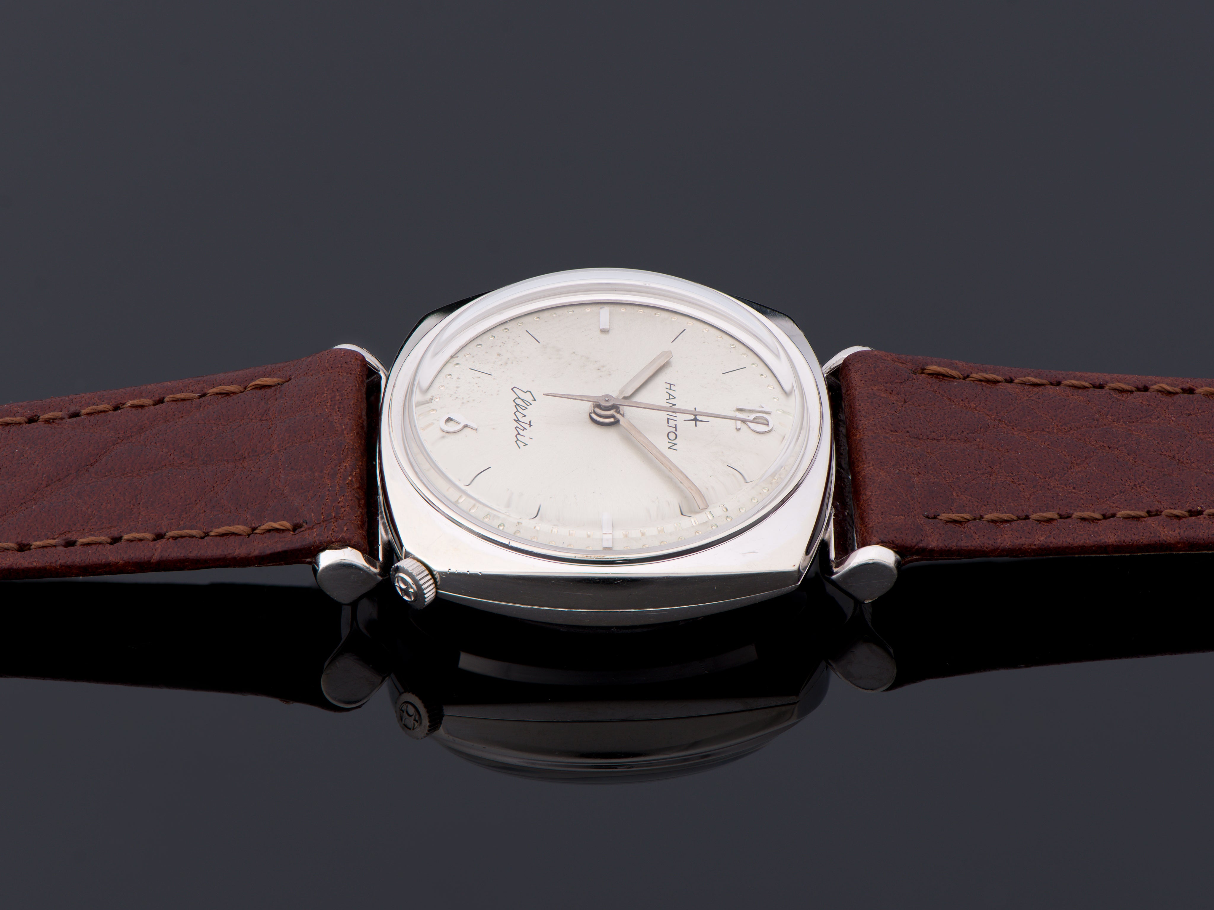 Hamilton Electric White Gold Filled Gemini Watch