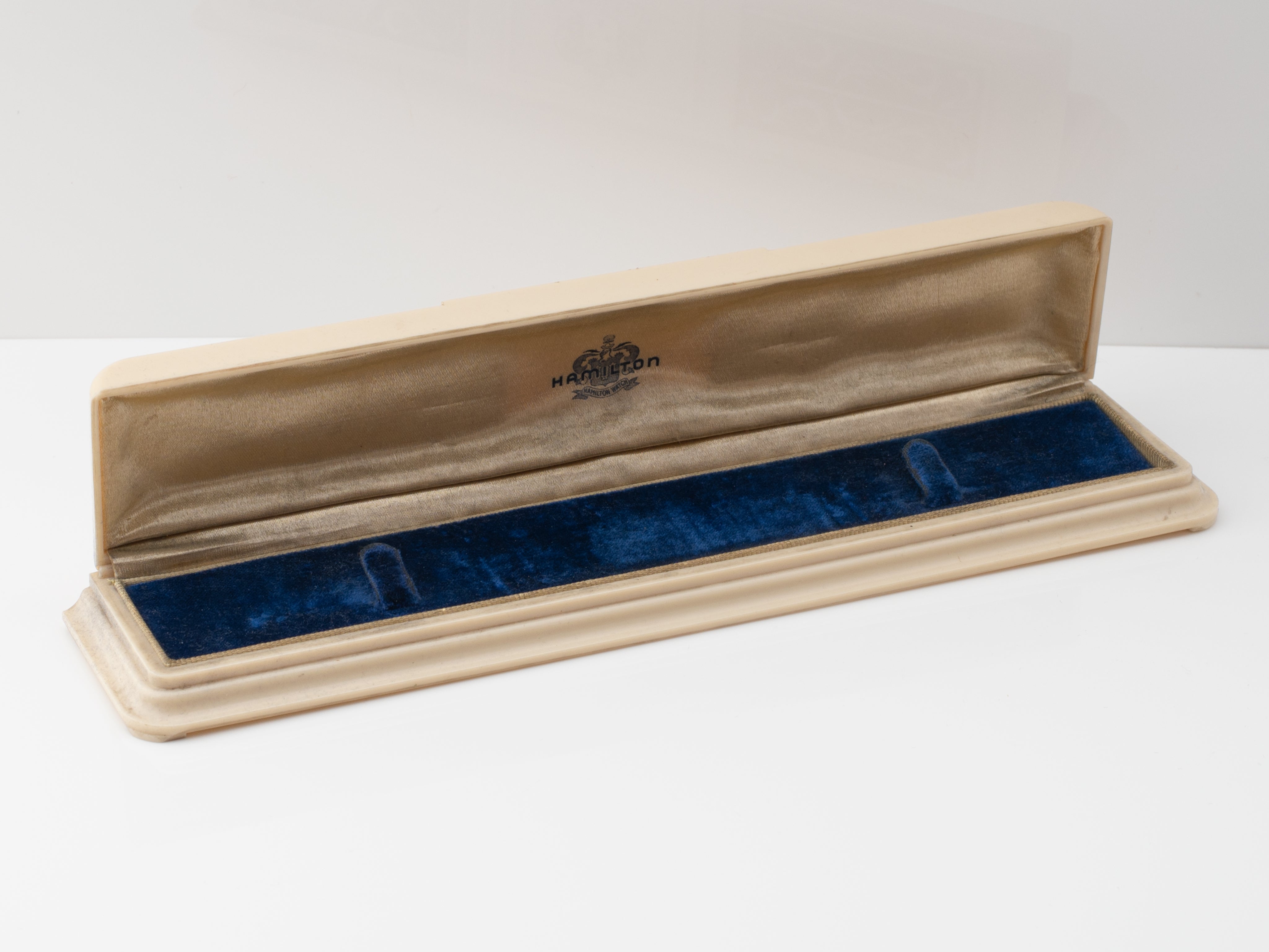 Hamilton Long Flat Celluloid Box Circa 1930s to 40s