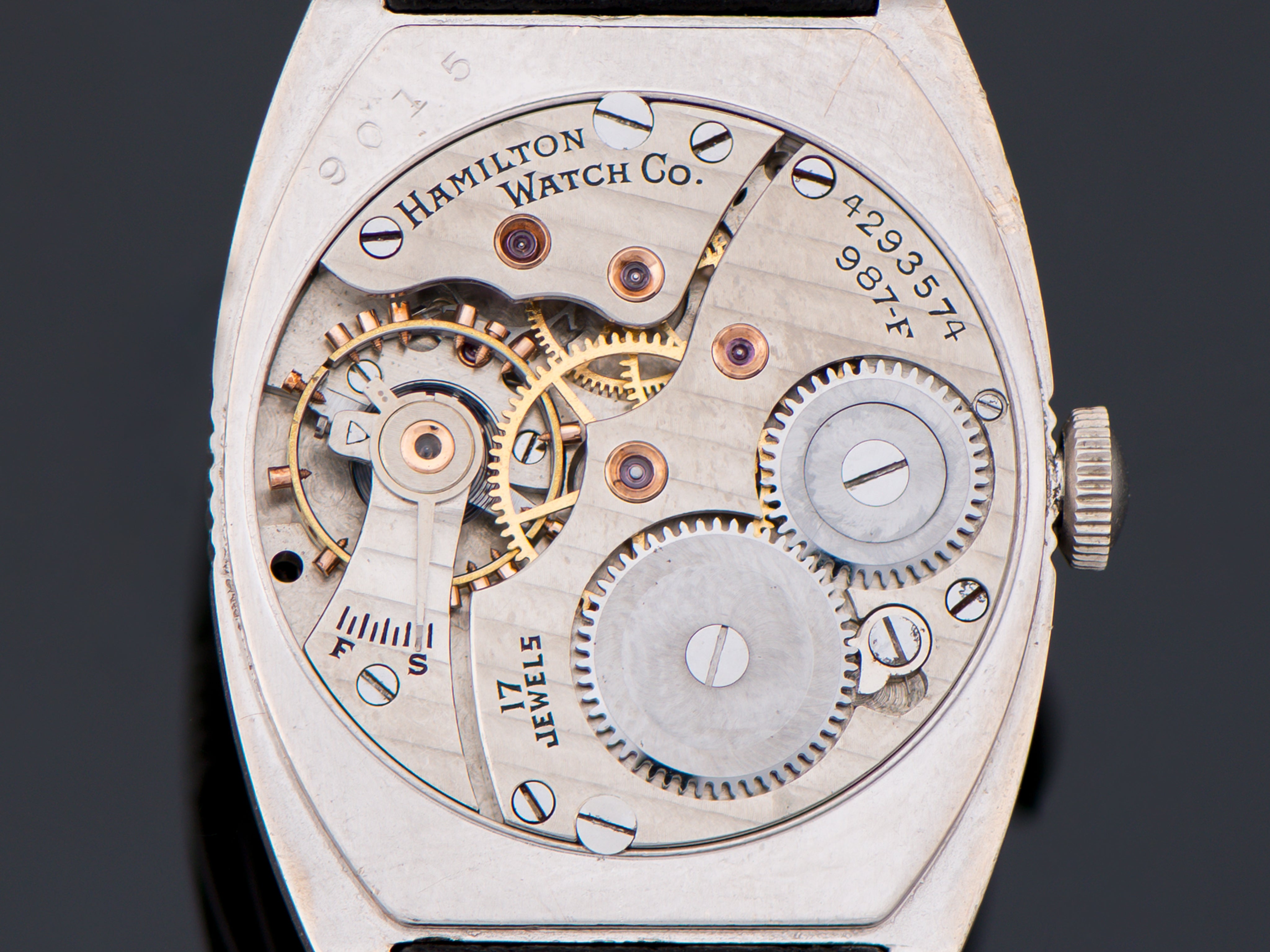 Hamilton Perry White Gold Filled Watch