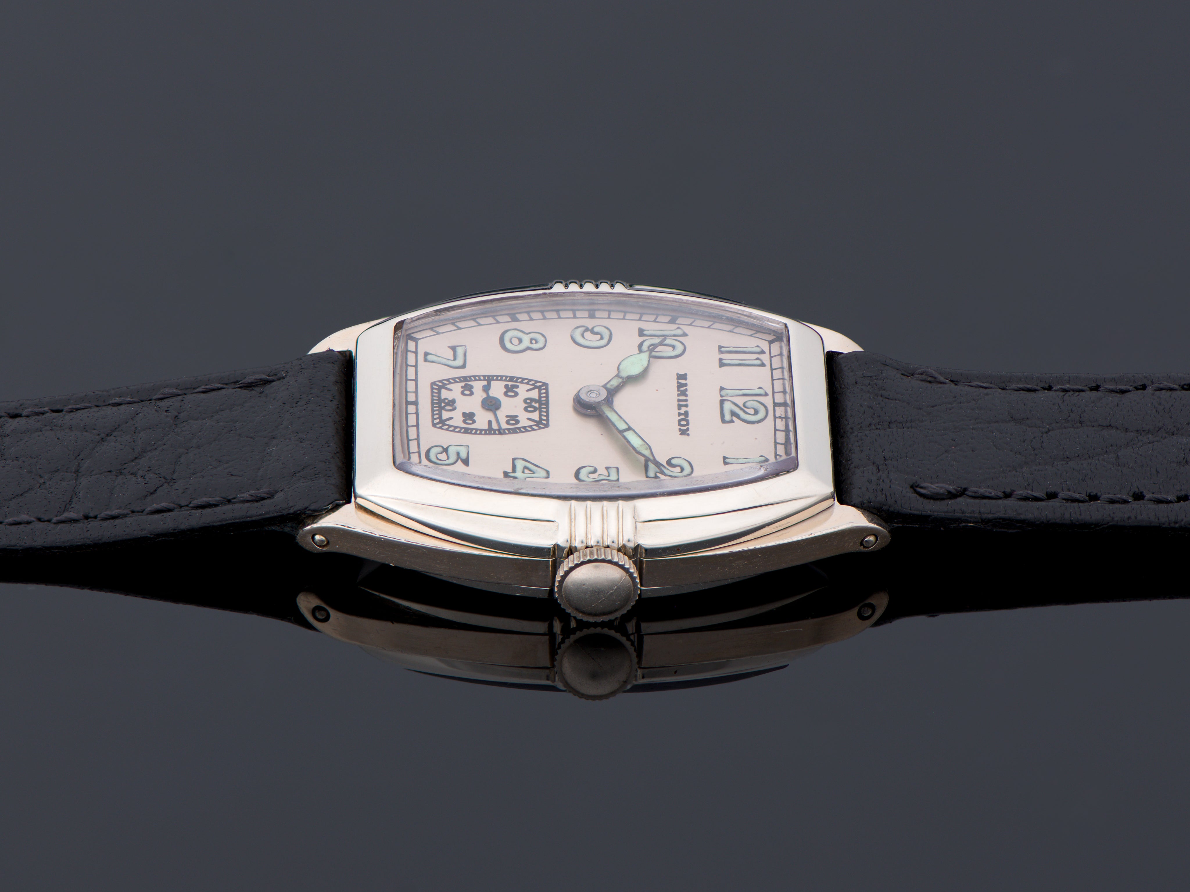 Hamilton Perry White Gold Filled Watch