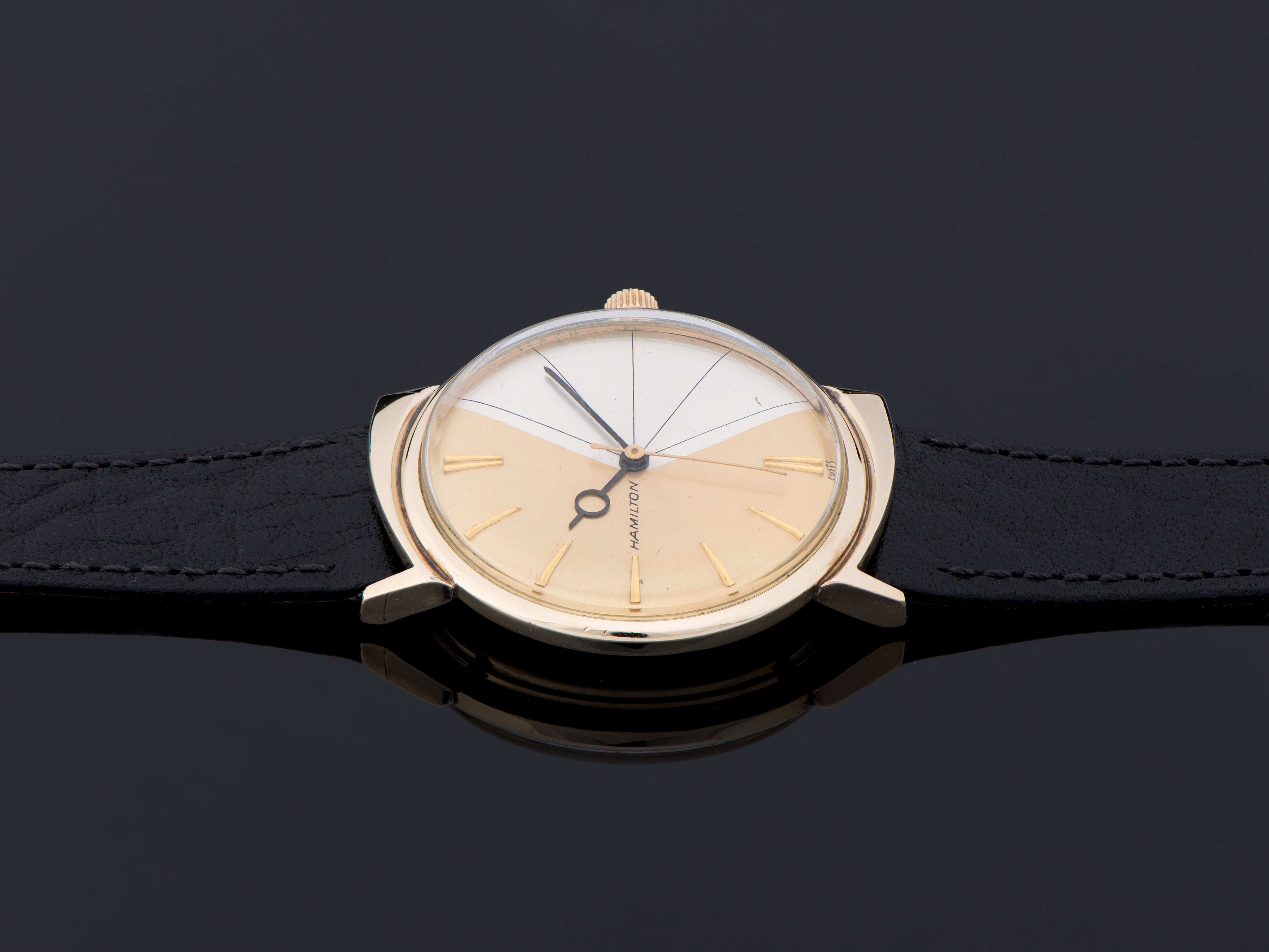 Hamilton T-403 "Shark" Yellow Gold Filled Thin-O-Matic Watch