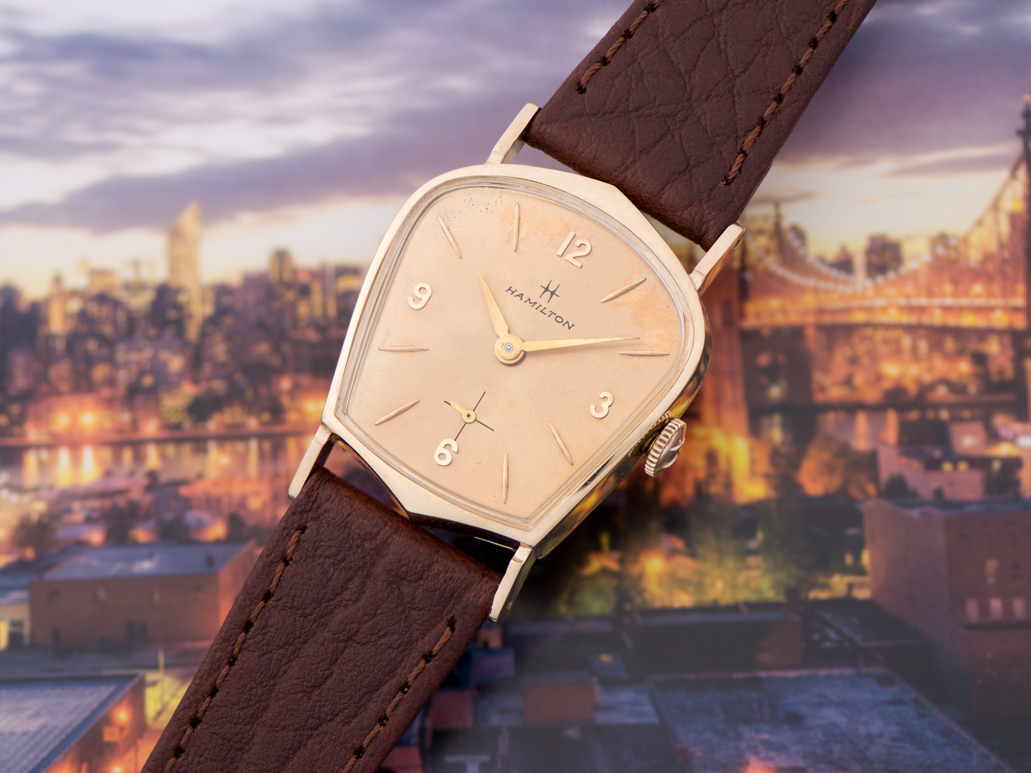 Hamilton Valiant Asymmetric Champagne Dial Watch
