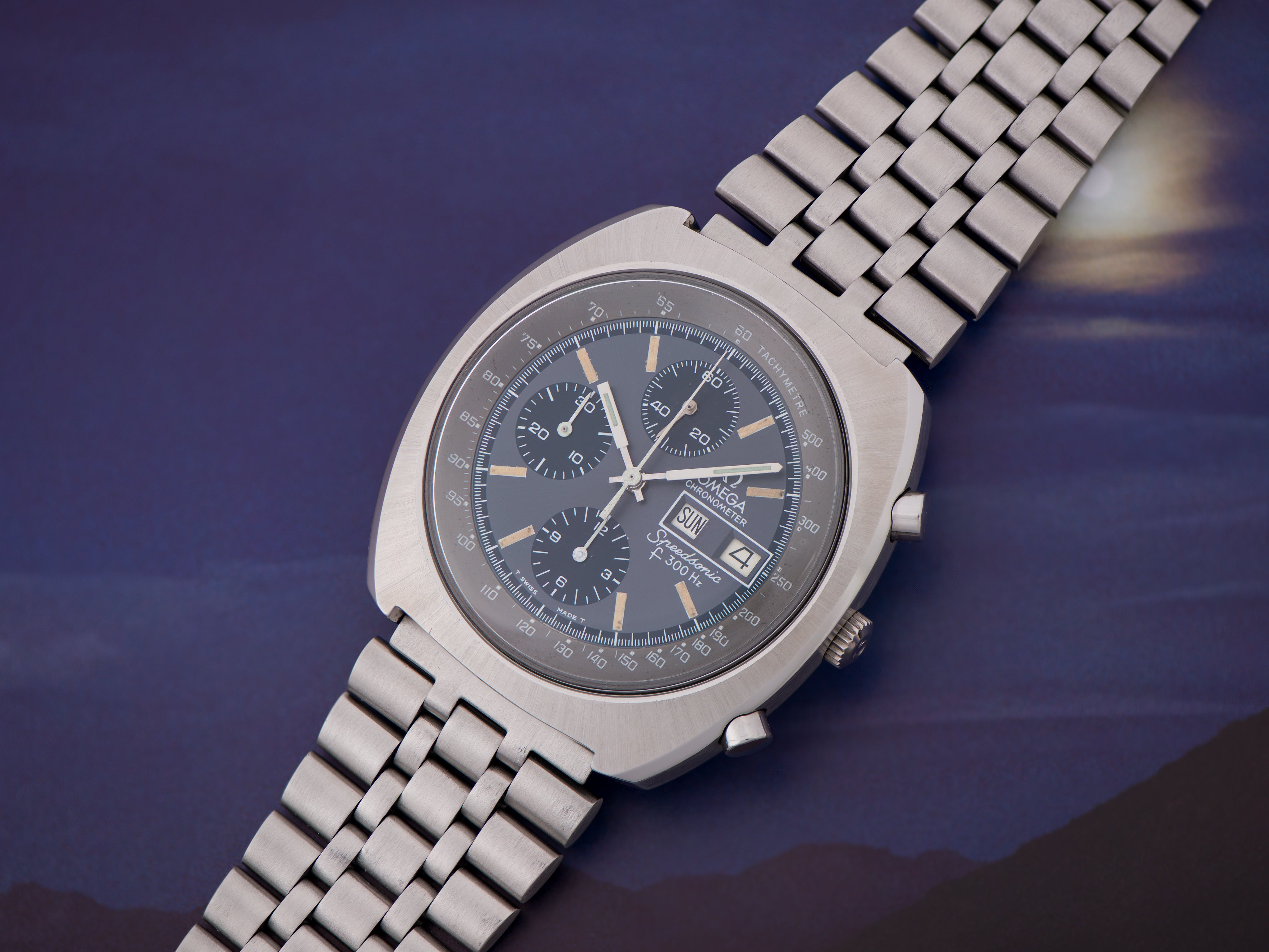 Omega Speedsonic f300 Tuning Fork ESA9210 Chronograph Watch & Original ...