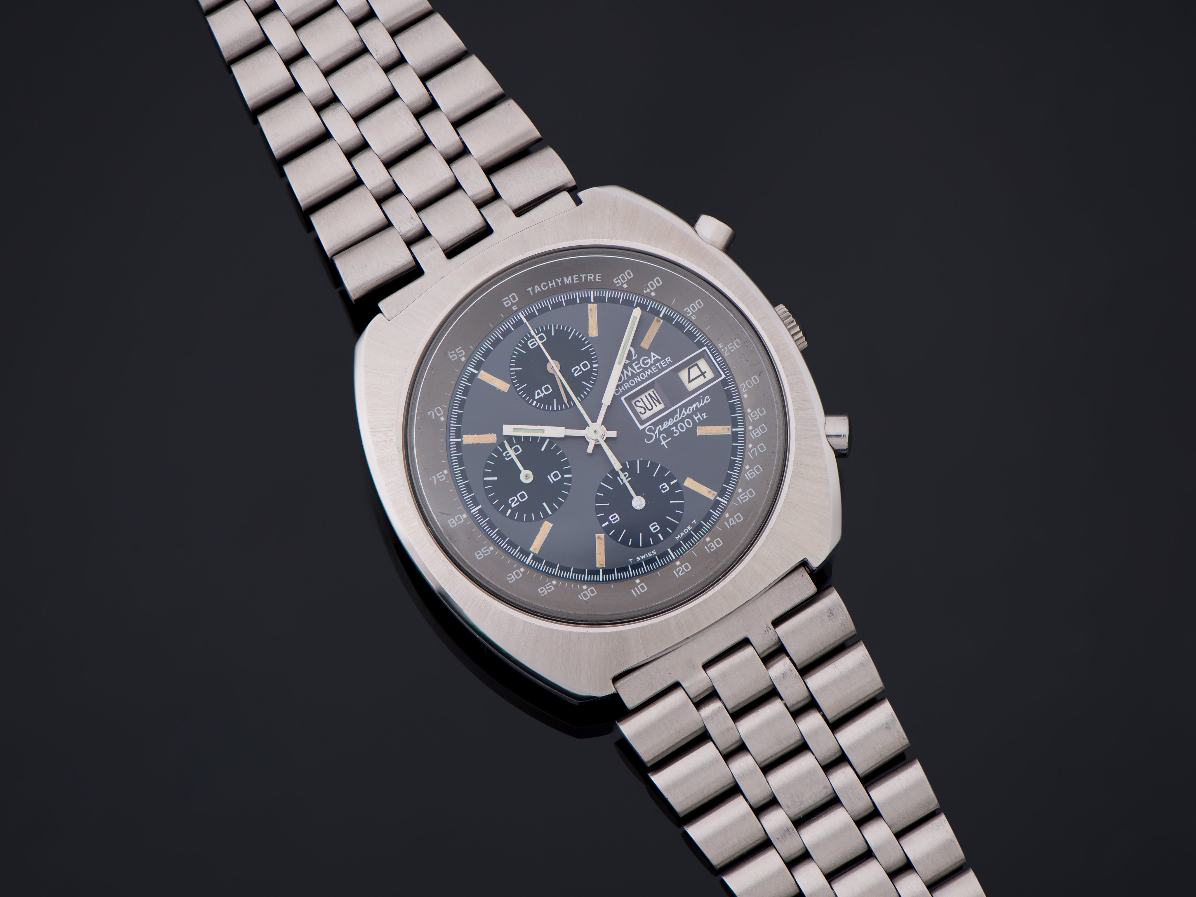 Omega Speedsonic f300 Tuning Fork ESA9210 Chronograph Watch & Original ...