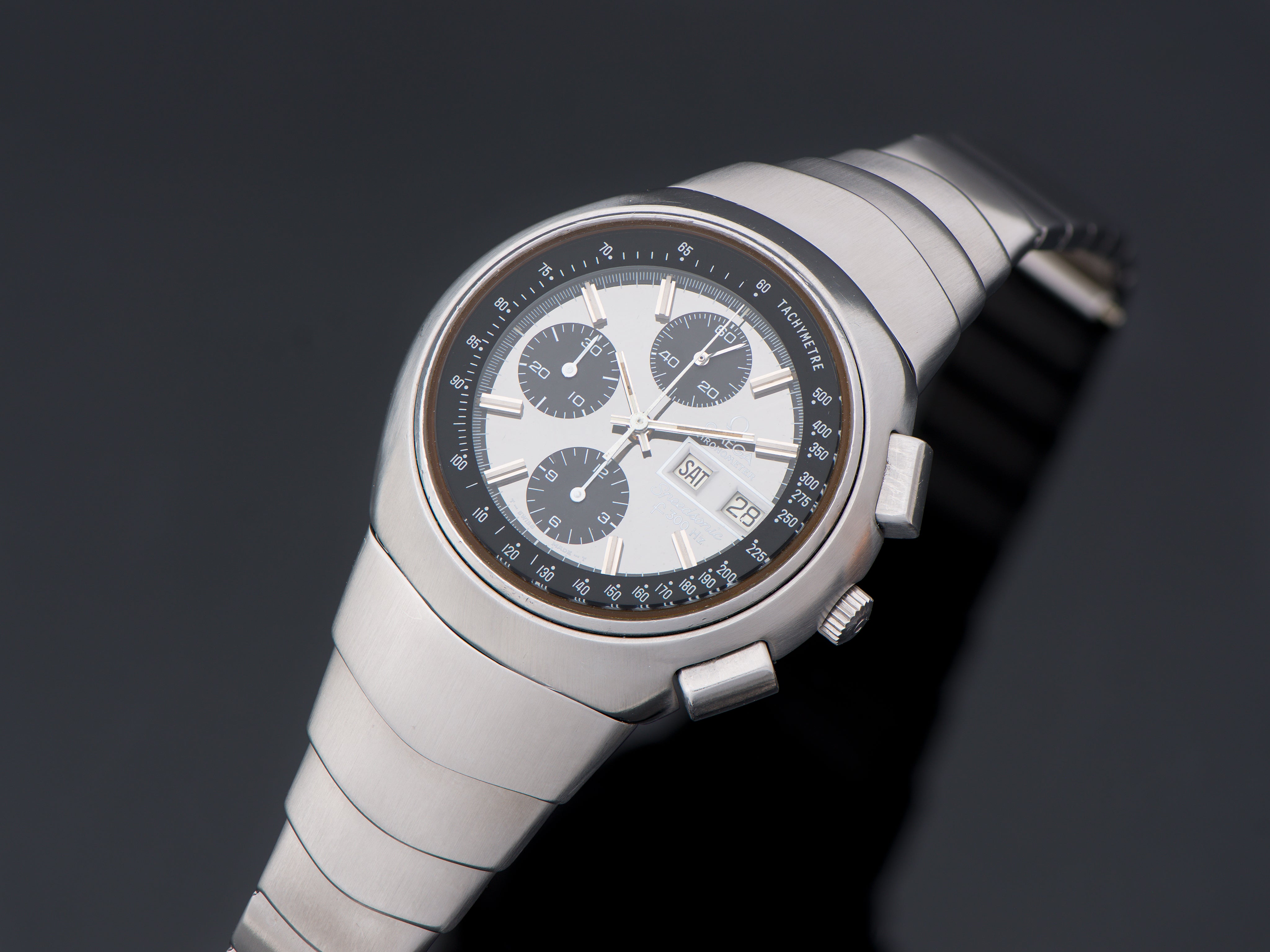 Omega Speedsonic "Lobster" f300 Tuning Fork ESA9210 Chronograph Watch