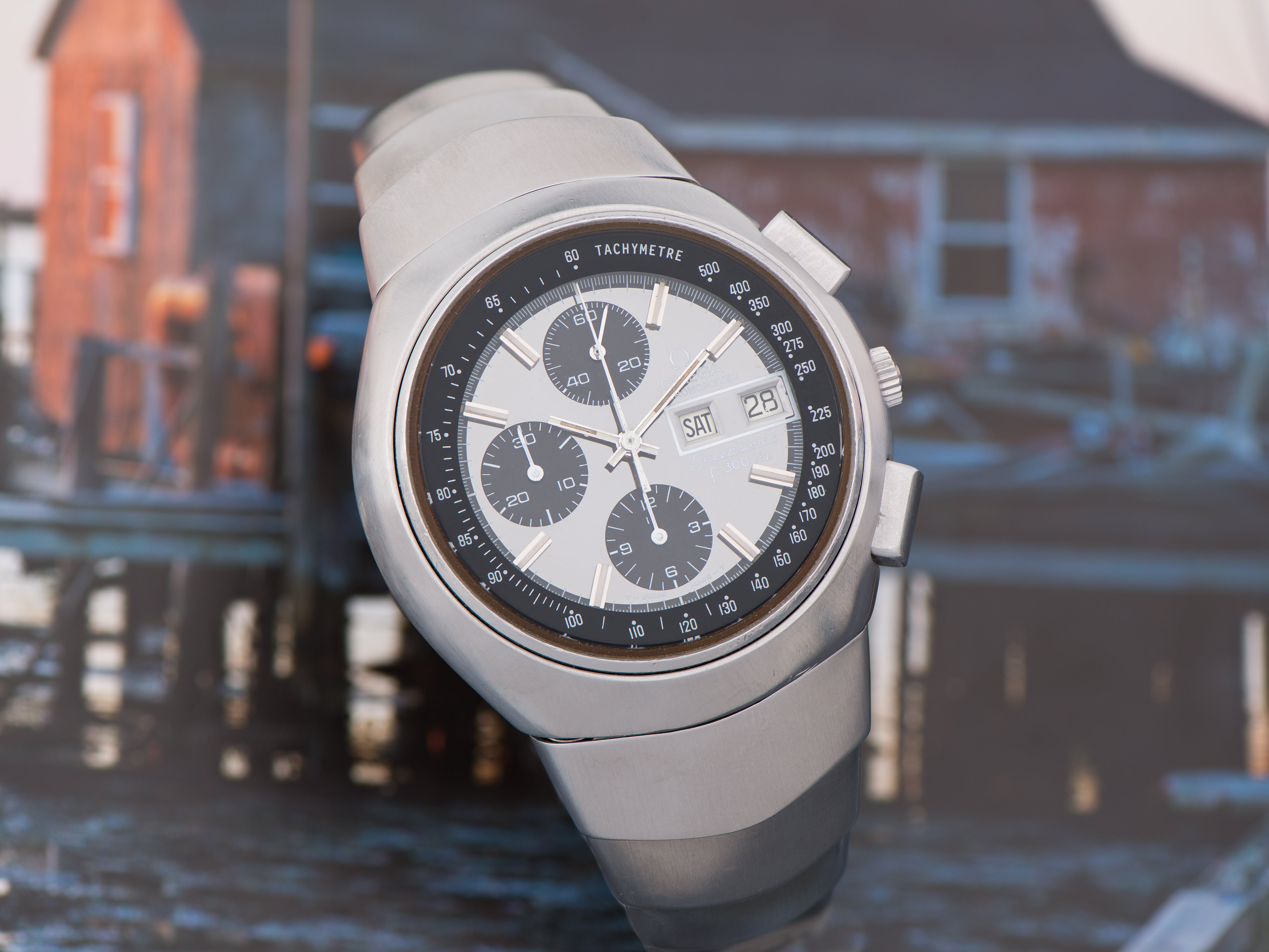 Omega Speedsonic "Lobster" f300 Tuning Fork ESA9210 Chronograph Watch