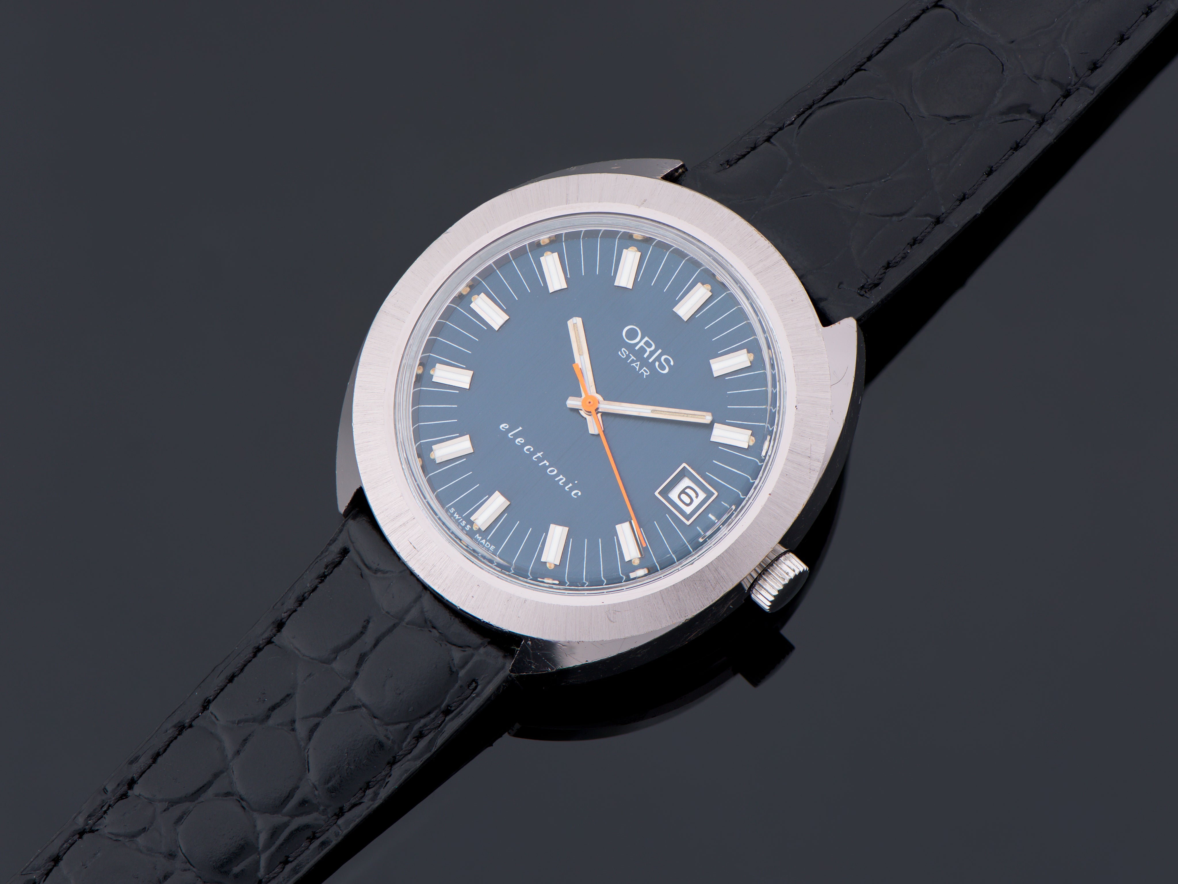 Oris Star Electronic Transistorized Watch Stainless Steel