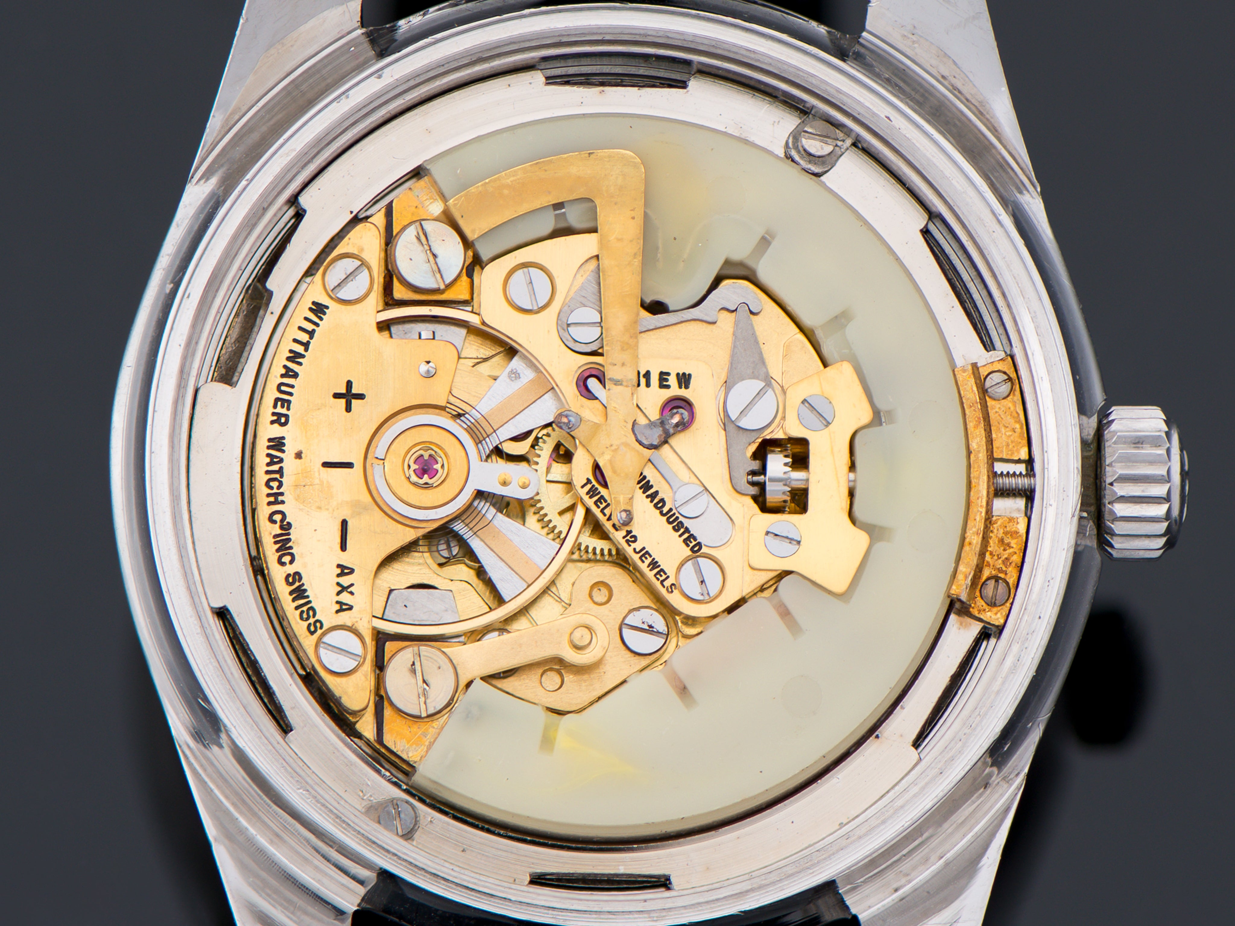 Wittnauer Electro-Chron 4750 Black Dial Watch