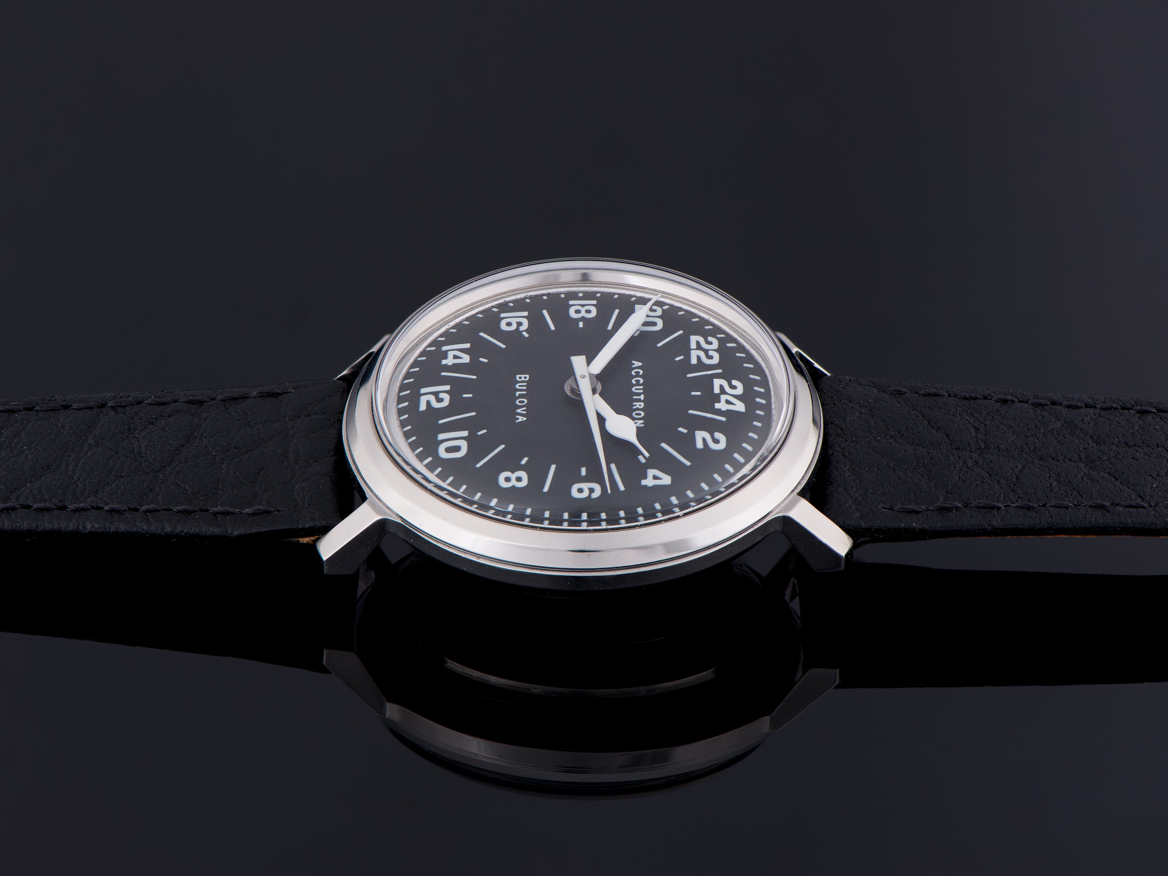 Bulova Accutron Custom True 24 Hour Dial Stainless Steel Watch | Unwind ...