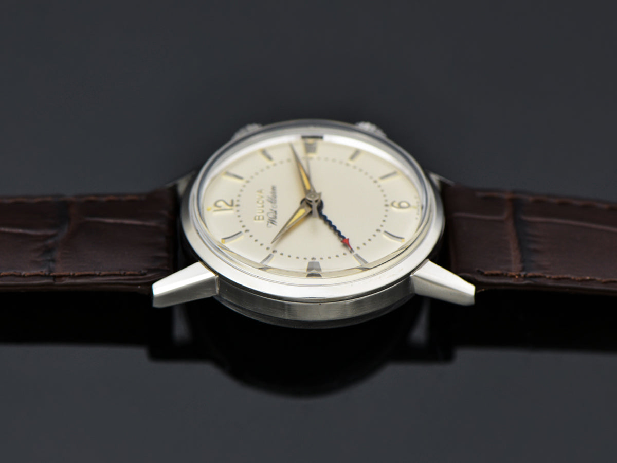 Bulova Stainless Steel Wrist Alarm Watch | Unwind In Time