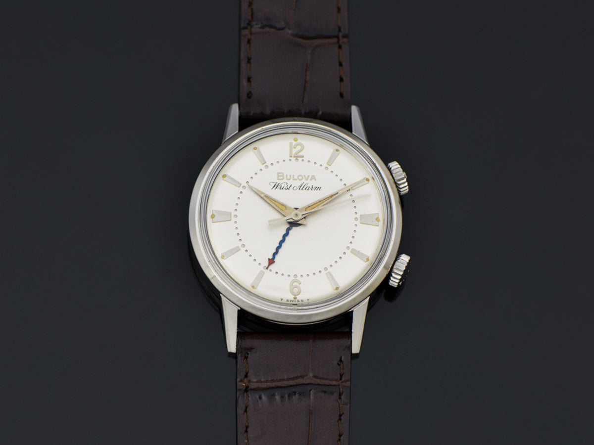 Bulova Stainless Steel Wrist Alarm Watch | Unwind In Time