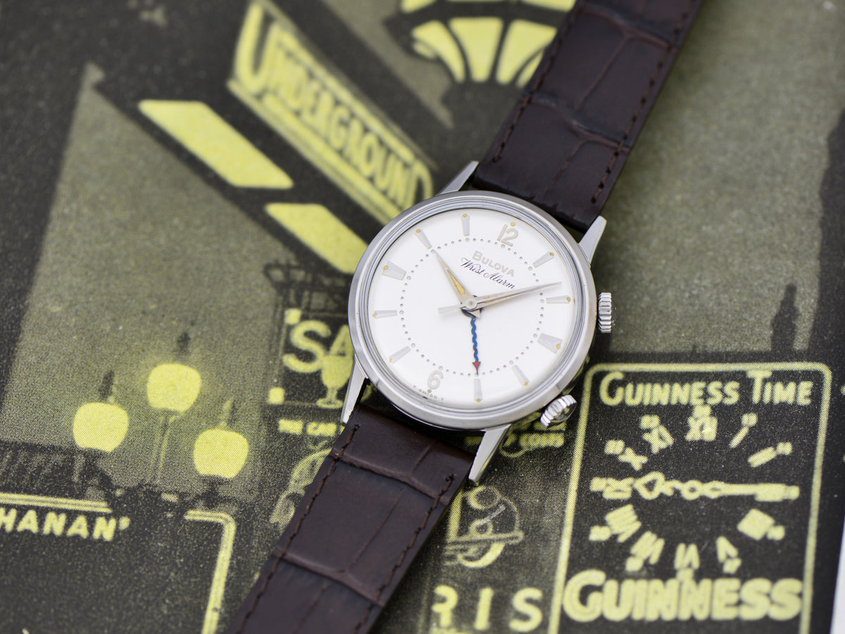 Bulova Stainless Steel Wrist Alarm Watch | Unwind In Time