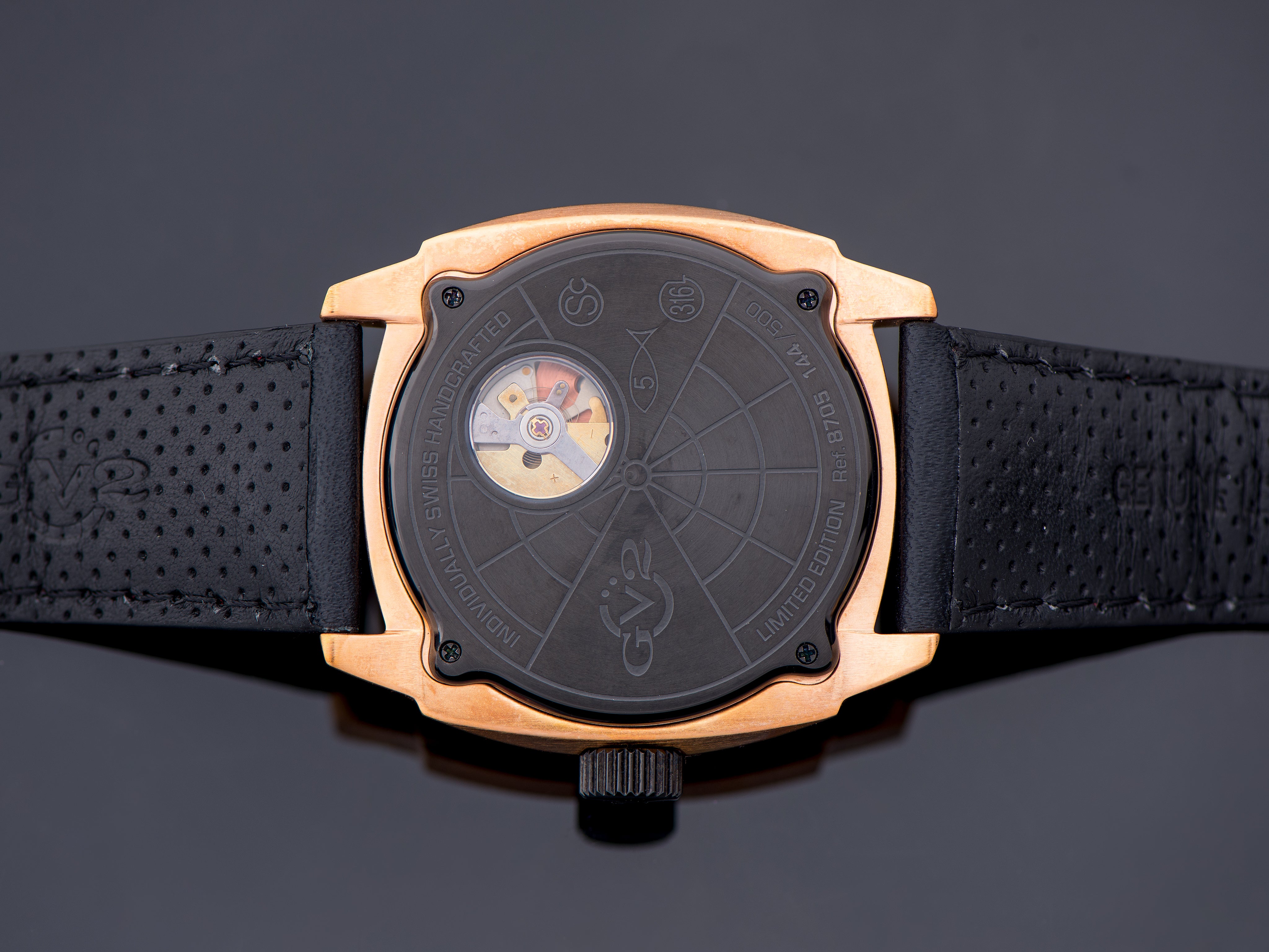 Gevril Hercules Watch ESA 9158 Dynotron Electronic Movement